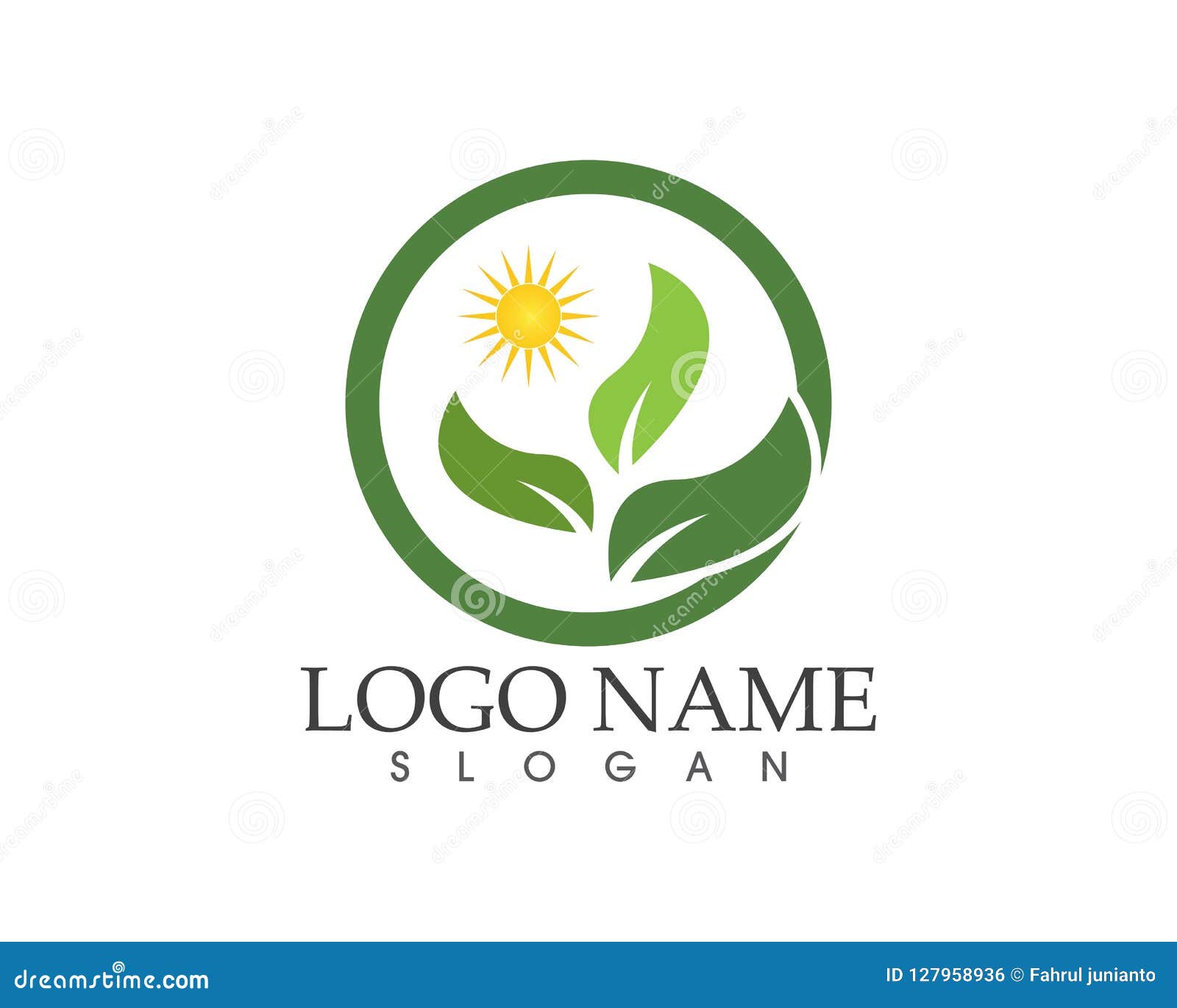 Nature Leaf Logo Design Concept Stock Vector - Illustration of color ...
