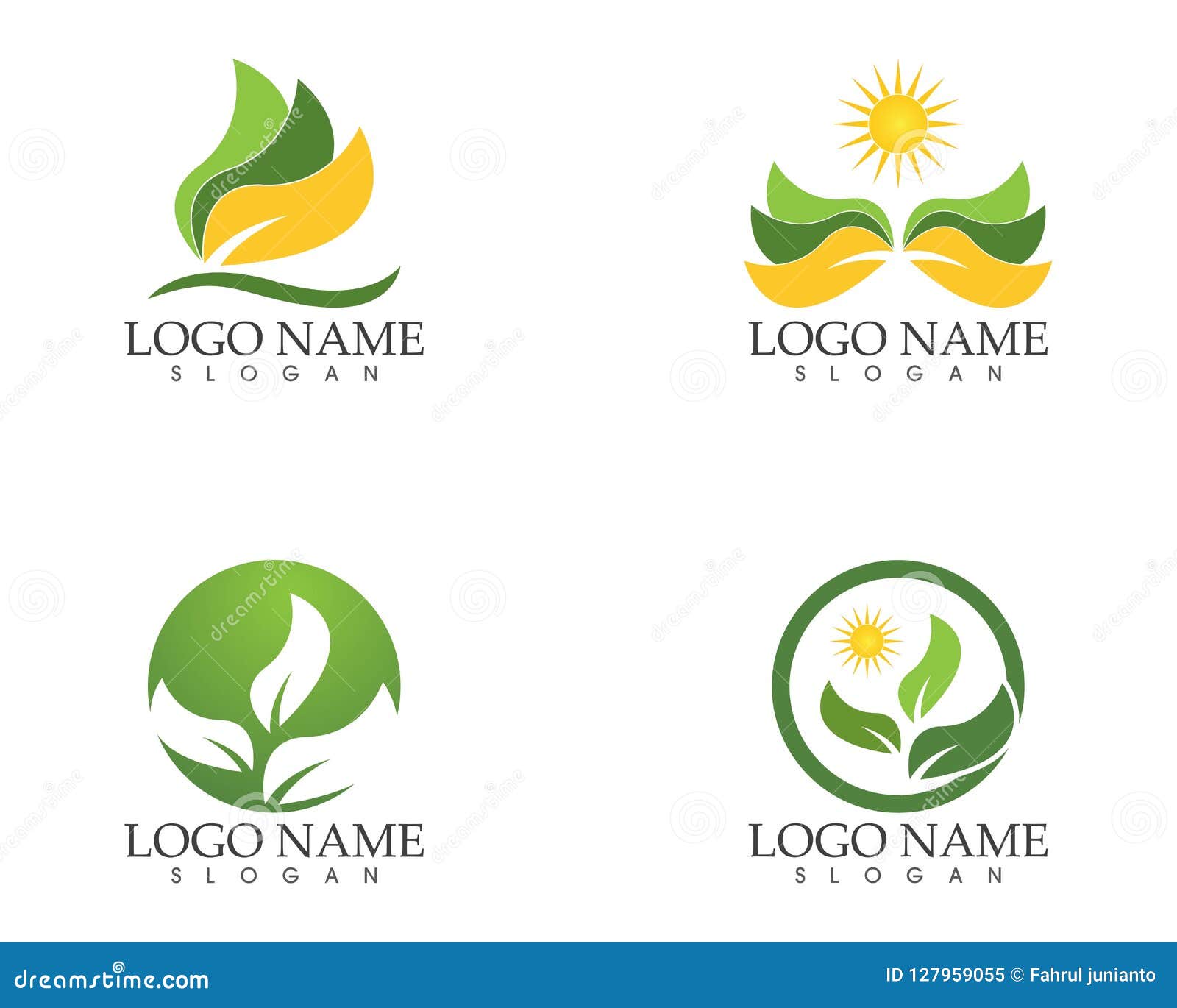 Nature Leaf Logo Design Concept Stock Vector - Illustration of beauty ...
