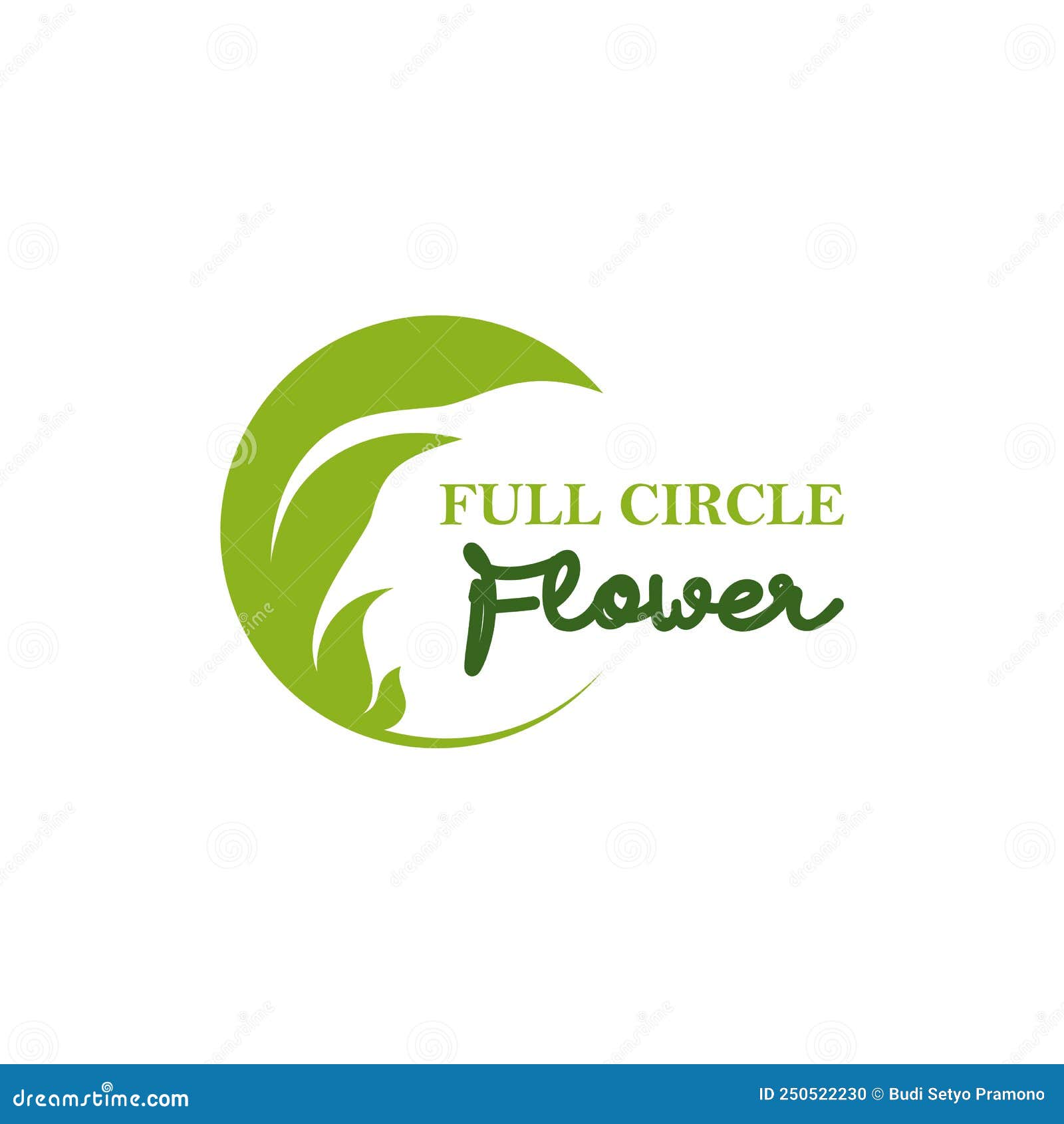 Nature Leaf Logo Design Template. Circle Leaf Logo Concept Vector Stock ...