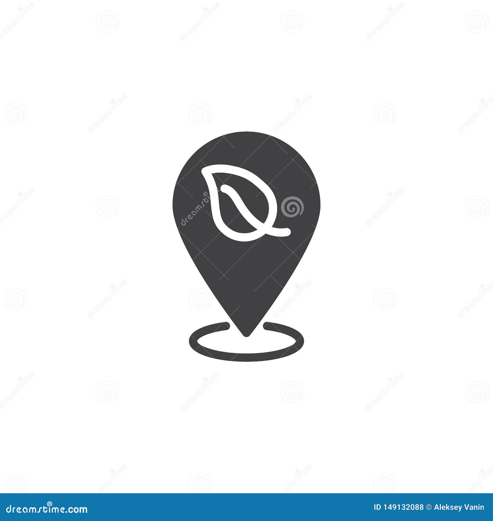 Nature Location Vector Icon Stock Vector - Illustration of location ...
