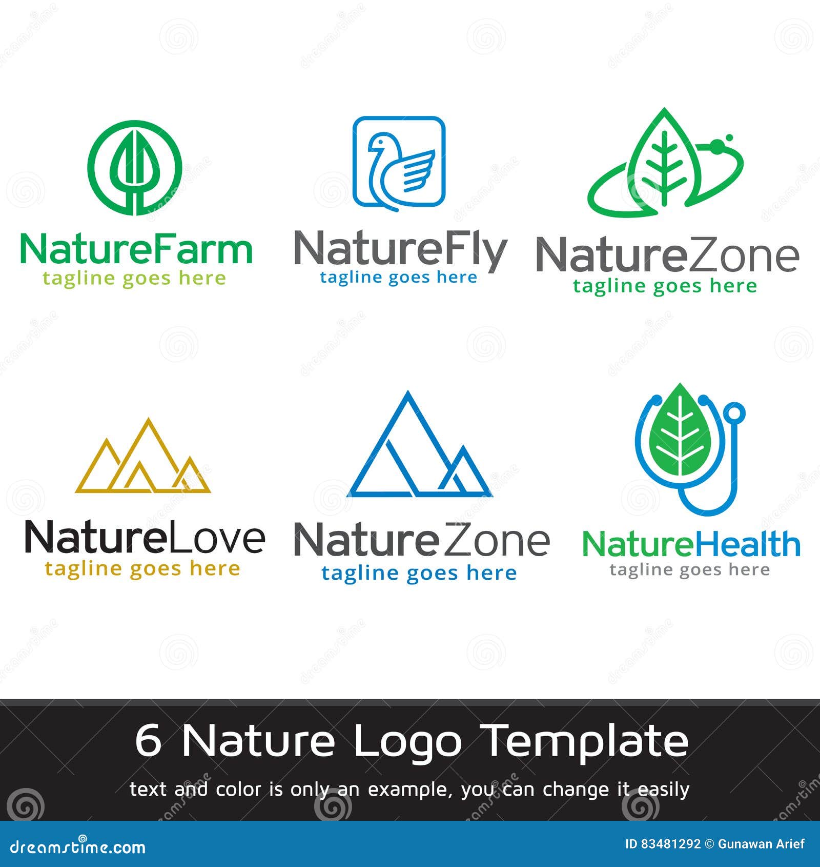 Nature Logo Template Design Vector Stock Vector - Illustration of agent ...