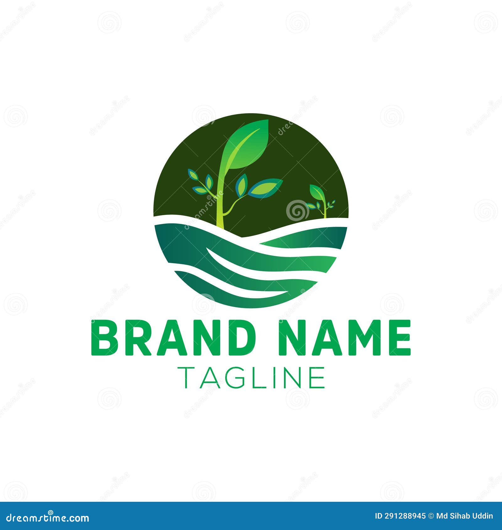 Nature Logo Template Vector Art Icon Design Stock Vector - Illustration ...