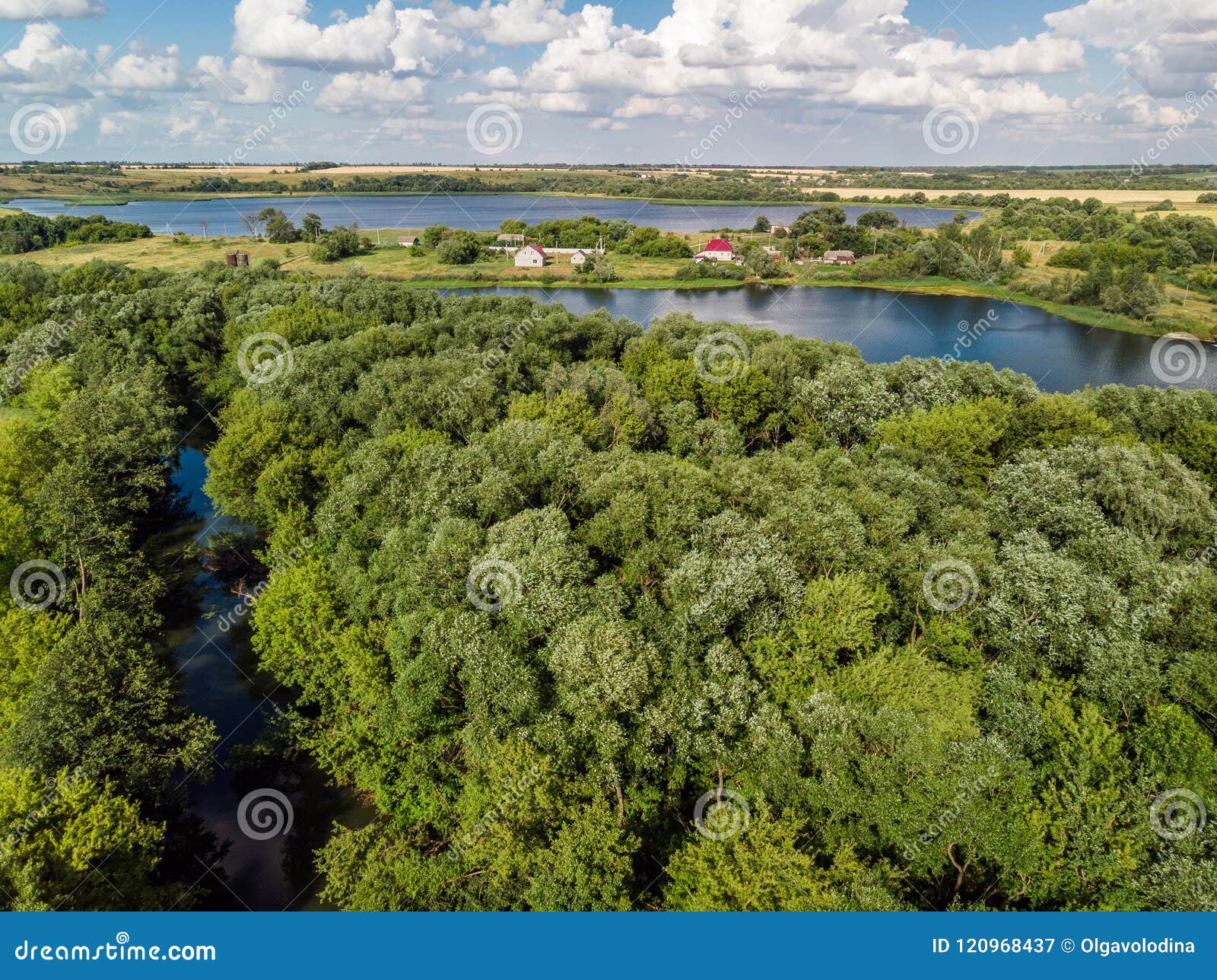 Nature of Middle Russia in Rural Areas Stock Image - Image of home ...