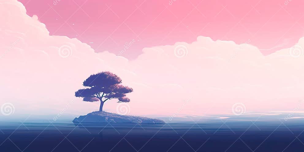 Nature Minimalistic Background with a Subtle Gradient, Adding Depth and Dimension To the Scene ...