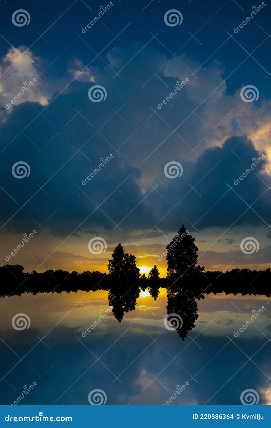 Nature Mirror Photography - Sunset Stock Photo - Image of exotic, tree ...