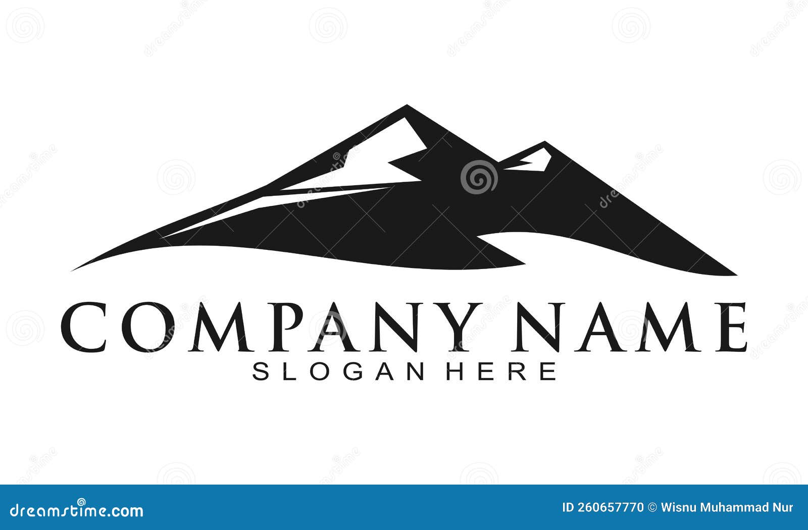 Nature Mountain Simple Vector Logo Stock Vector - Illustration of trip ...