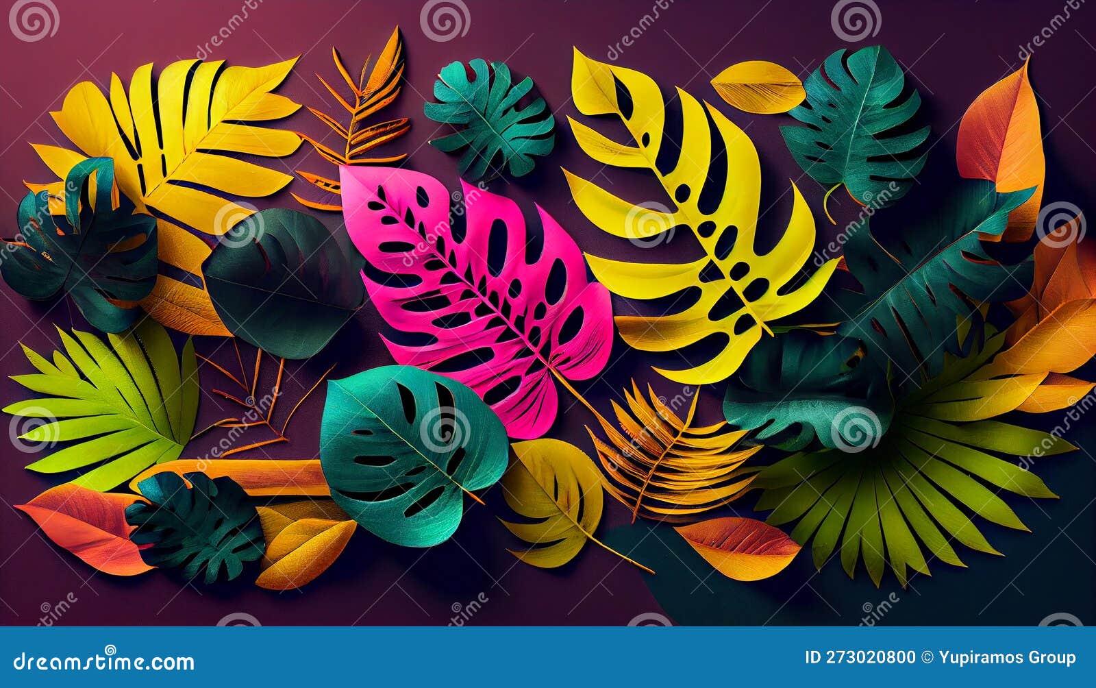 Nature Multi Colored Abstract Backdrop a Tropical Illusion ,generative ...