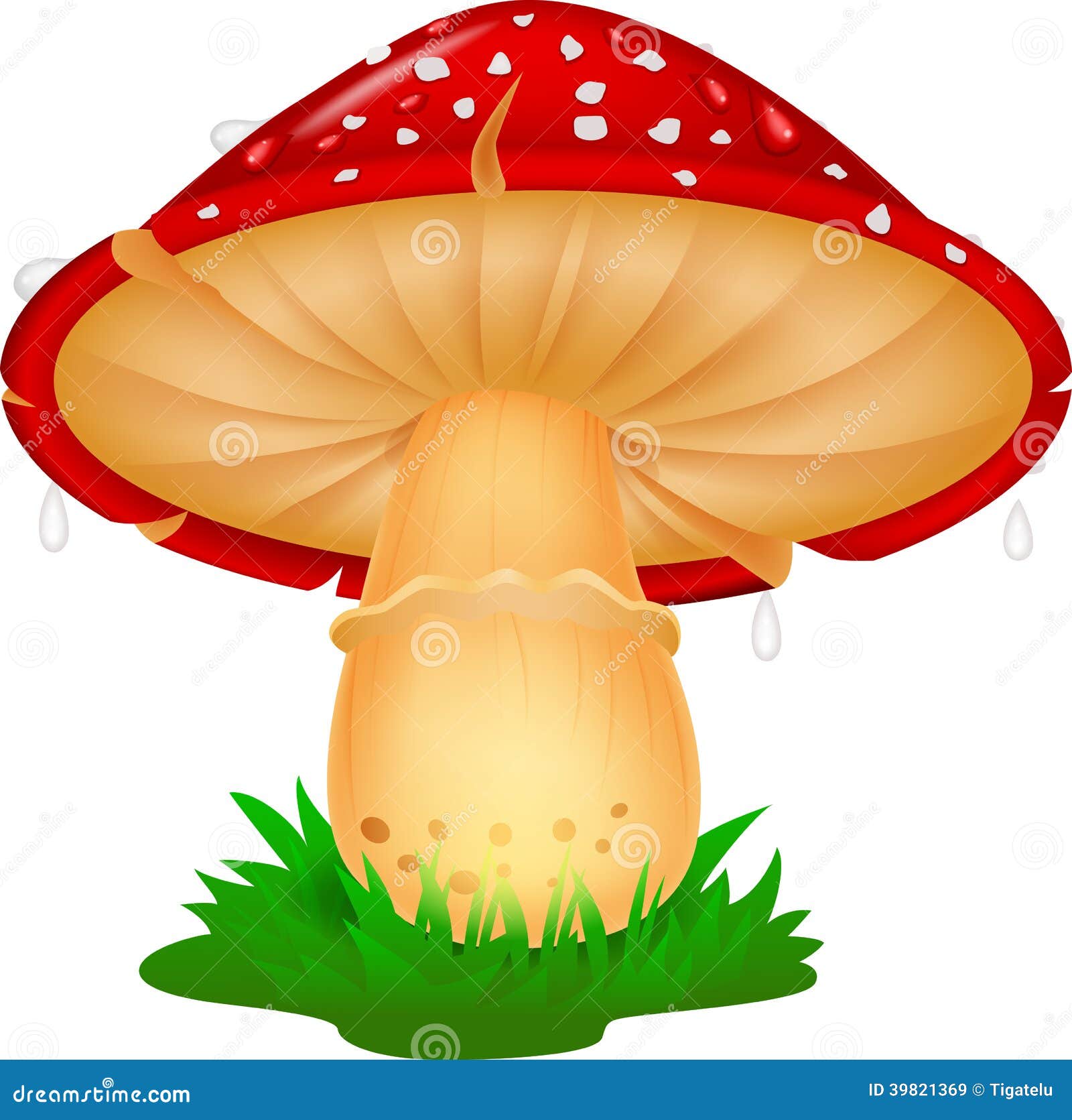Mushroom In Cartoon Style, Autumn Coloring Page, Education Paper Game ...