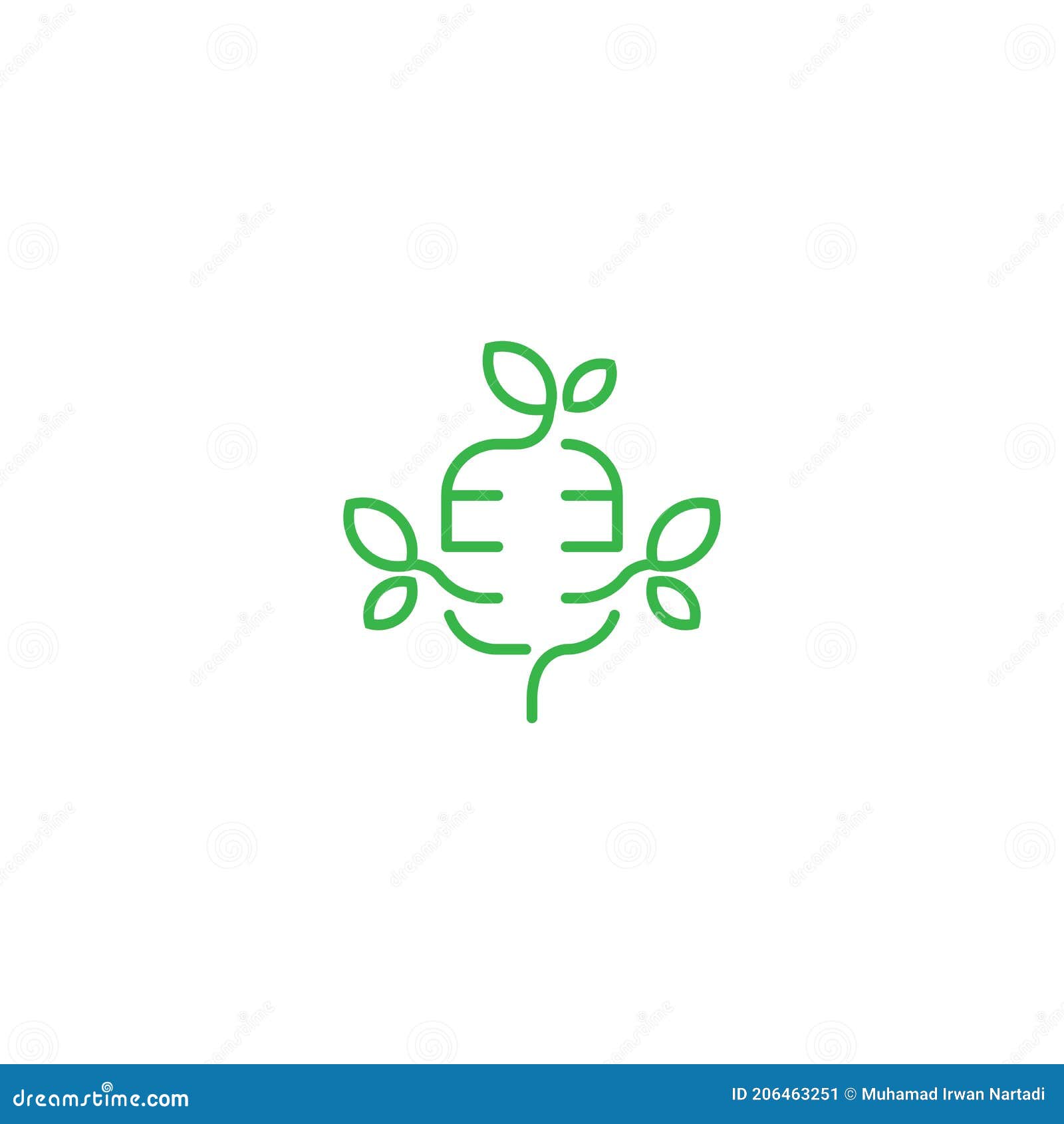 Nature Music Icon Logo Template Stock Vector - Illustration of isolated ...