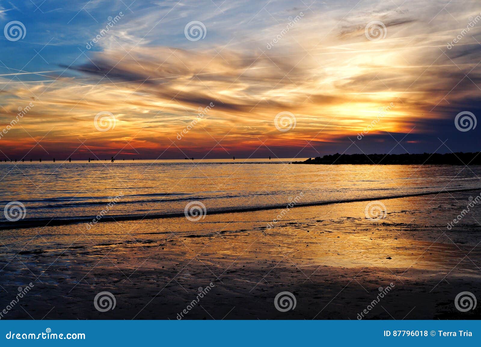 Nature stock photo. Image of nature, water, colors, sunset - 87796018
