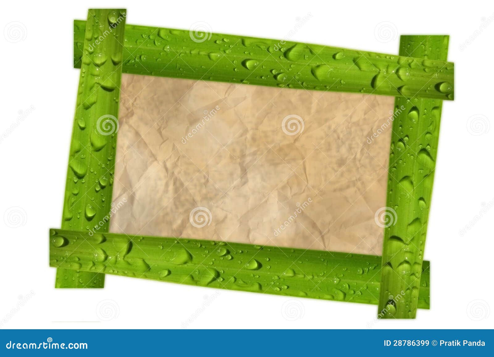 Nature Photo Frame Isolated on White Stock Illustration - Illustration ...
