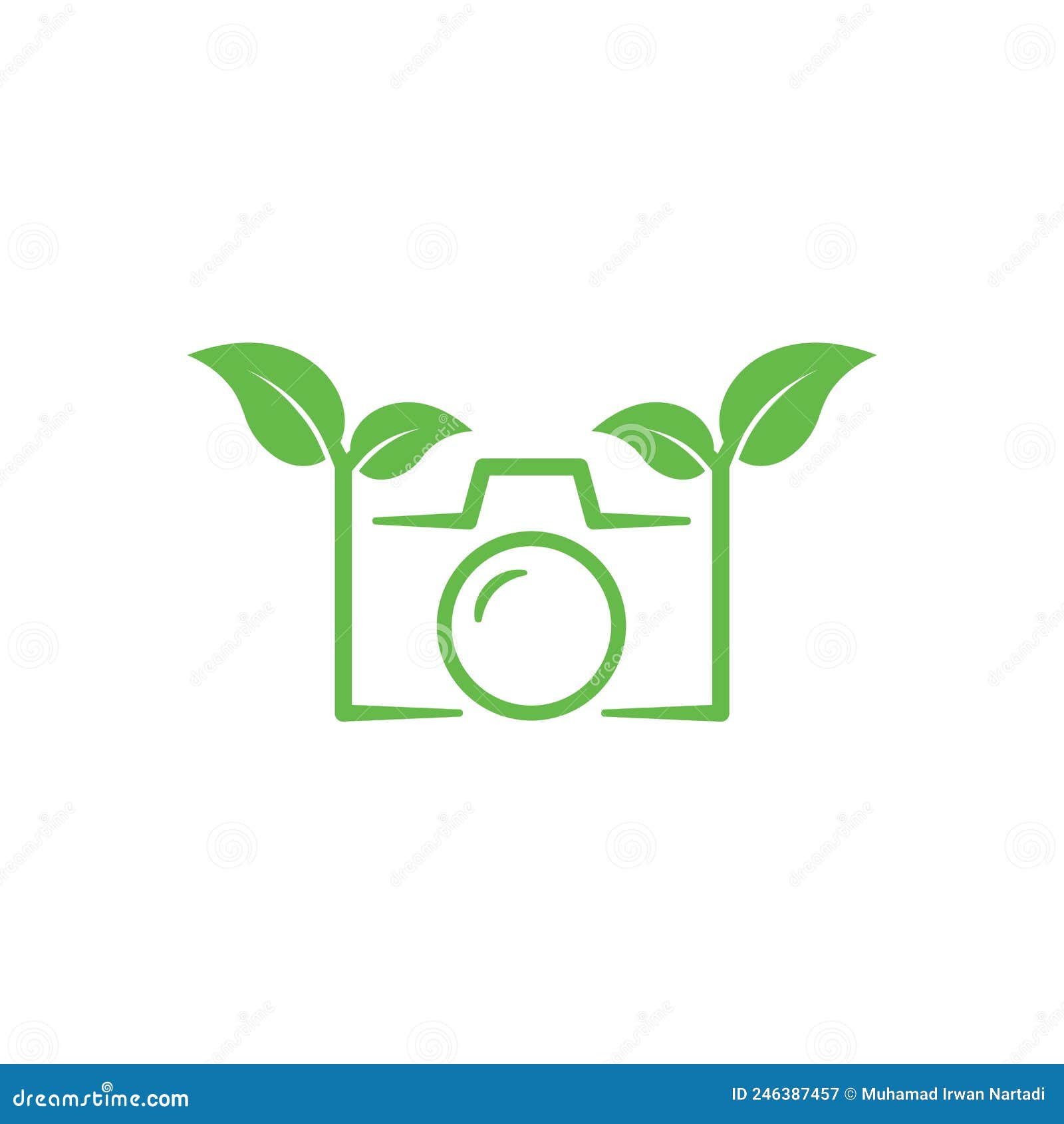 Nature Photography, Leaf Nature Camera Photo. Vector Icon Logo Template ...