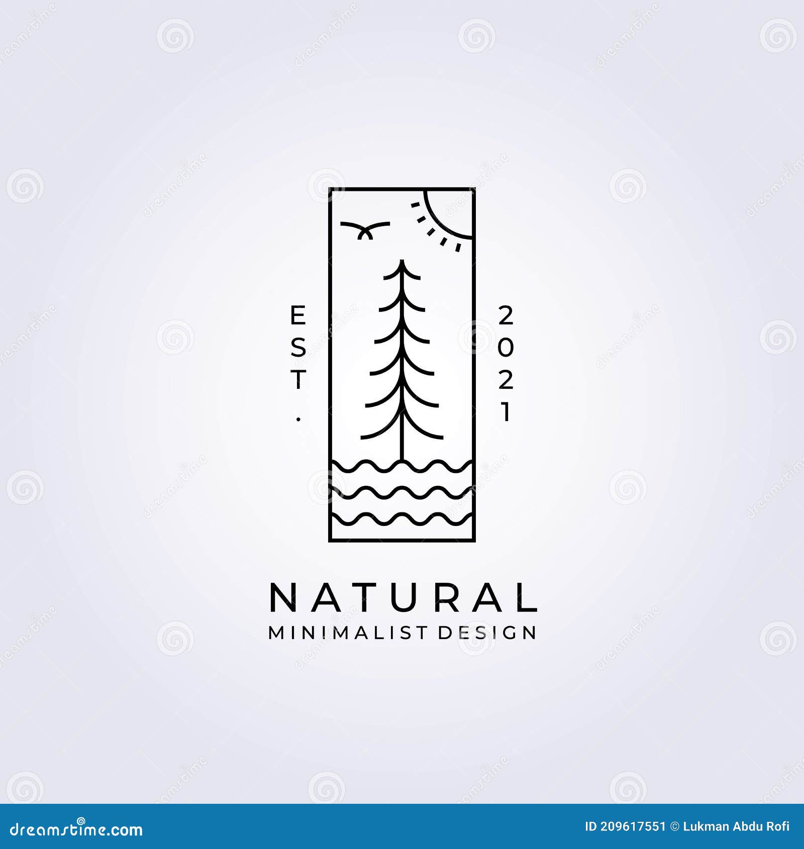 Nature, Pine Tree, Lake Logo Vector Illustration Design Graphic ...