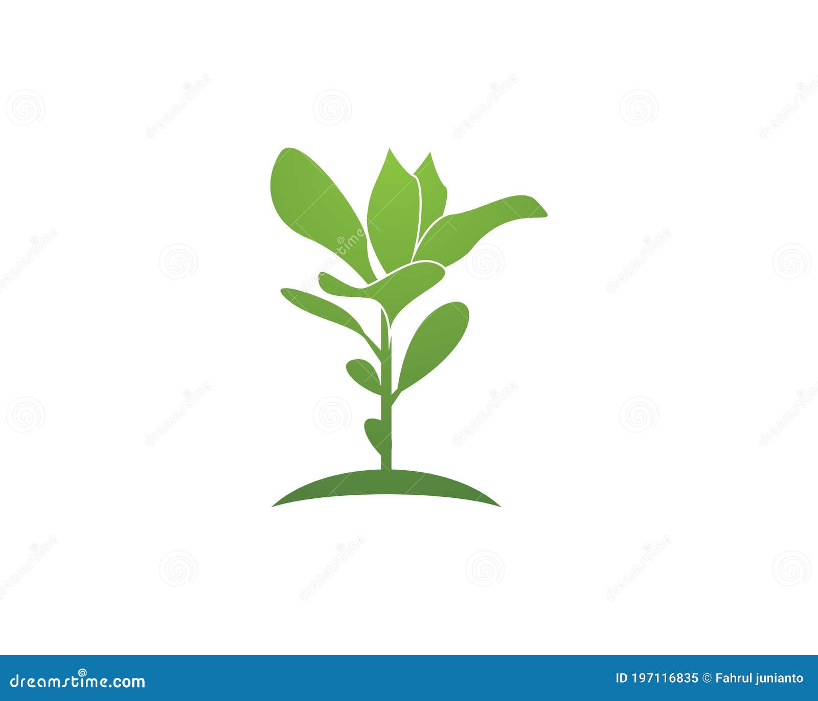 Nature Plant Organic Icon and Symbol Vector Illustration Stock Vector ...