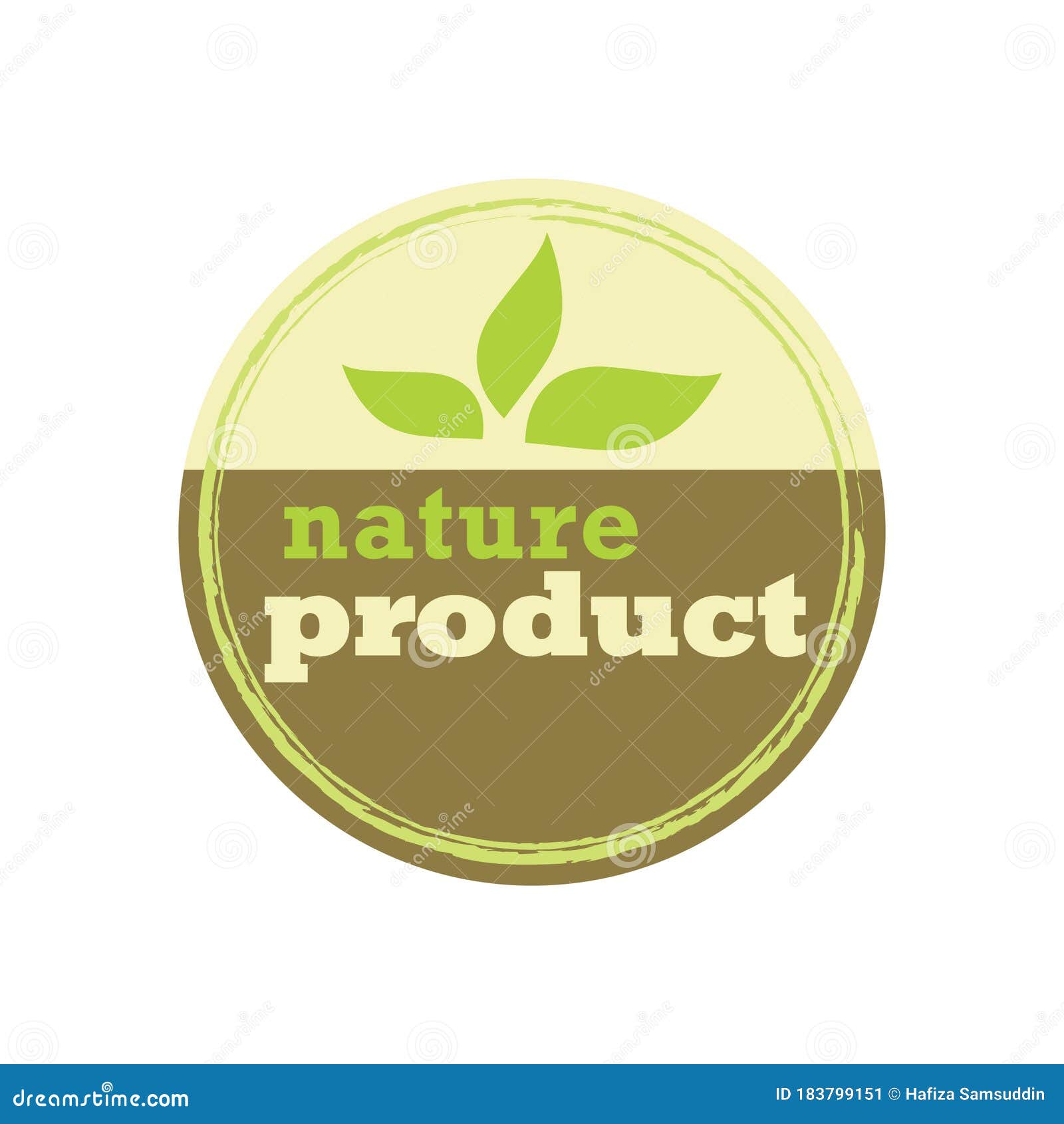 Nature Product Label. Vector Illustration Decorative Background Design ...