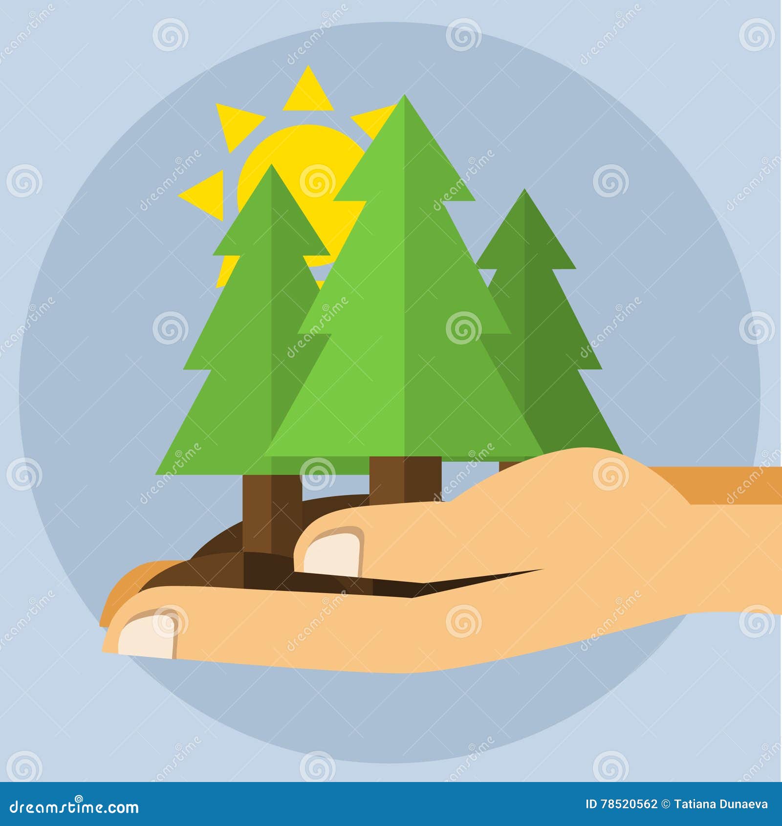 Nature protection stock vector. Illustration of care - 78520562