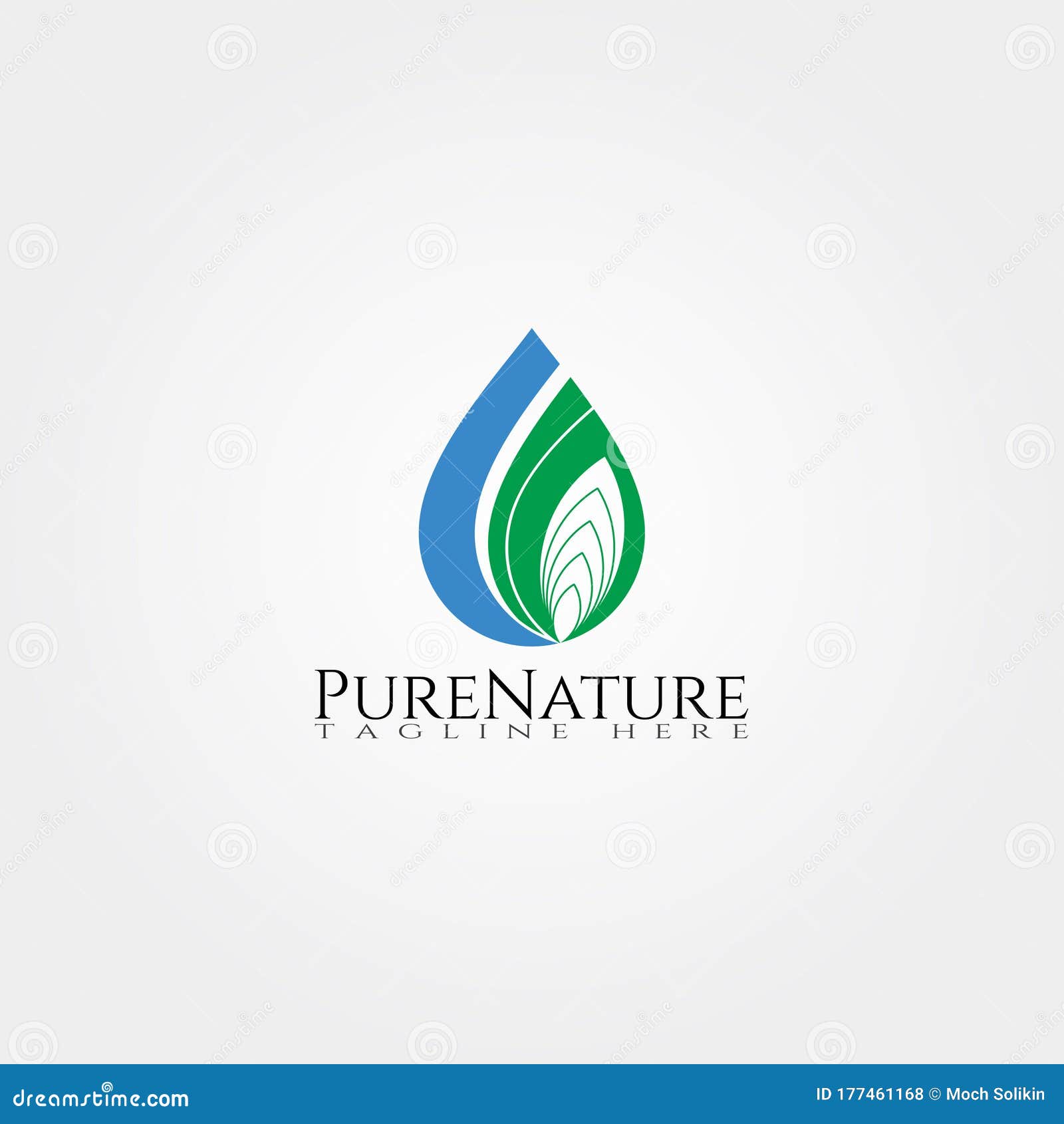 Nature Purity Icon Template, Creative Vector Logo Design Stock Vector ...