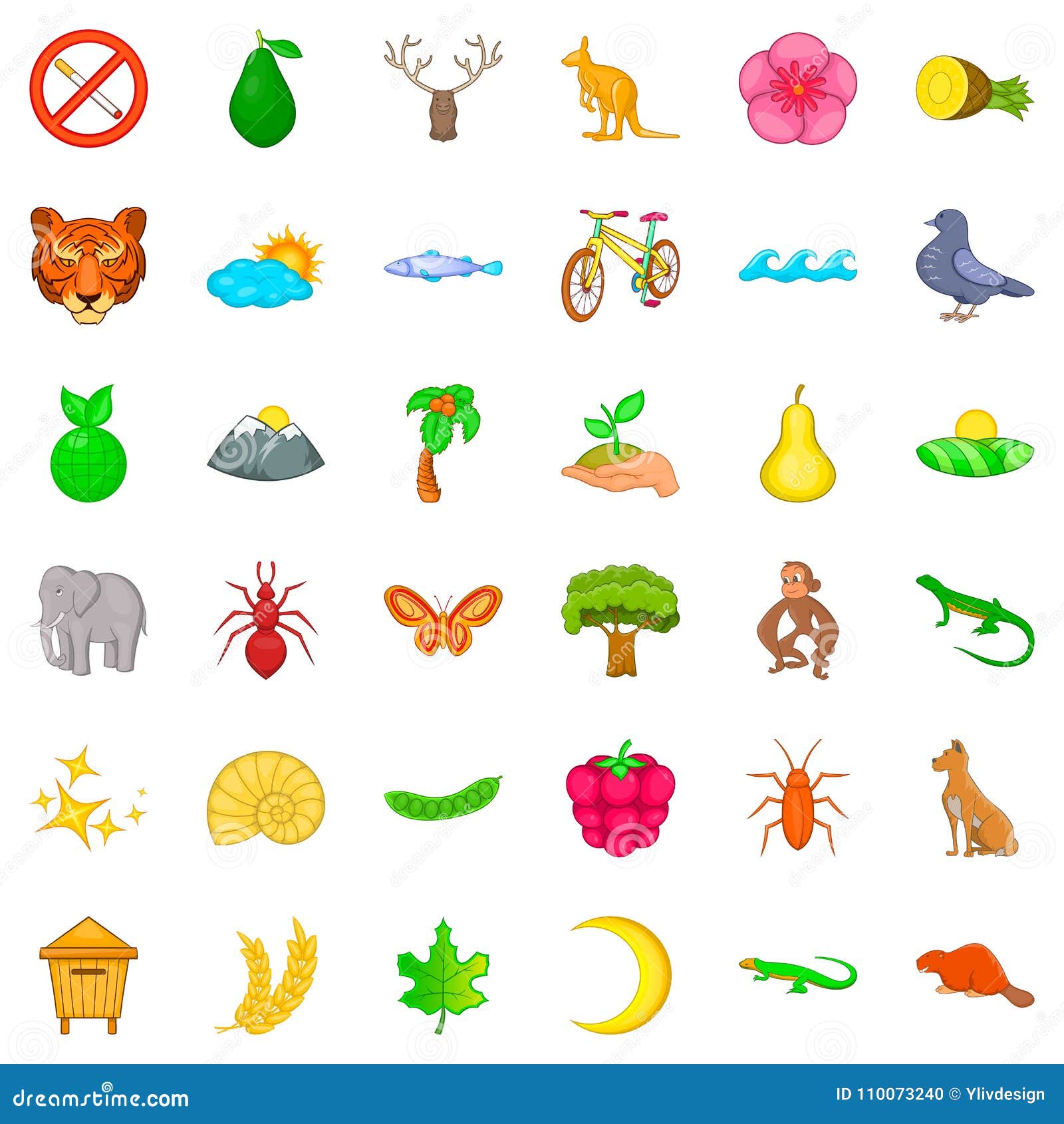 Nature Reserve Icons Set, Cartoon Style Stock Vector - Illustration of ... Nature Reserve Icons Set, Cartoon Style Stock Vector - Illustration of ...