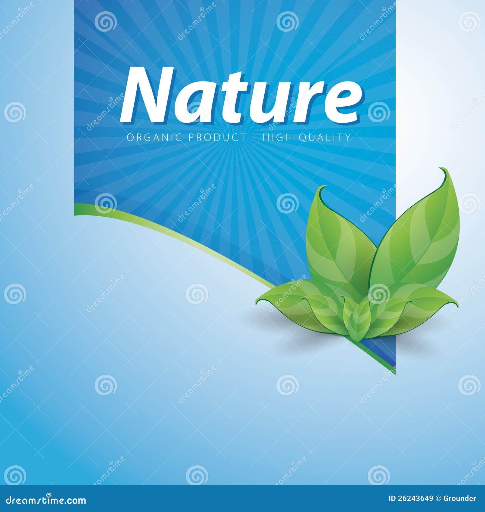 Nature ribbon stock vector. Illustration of clean, lush - 26243649