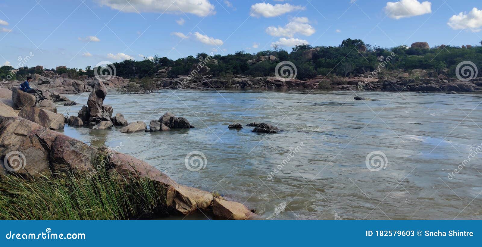 Nature and River with Greenery Stock Image - Image of river, greenery ...