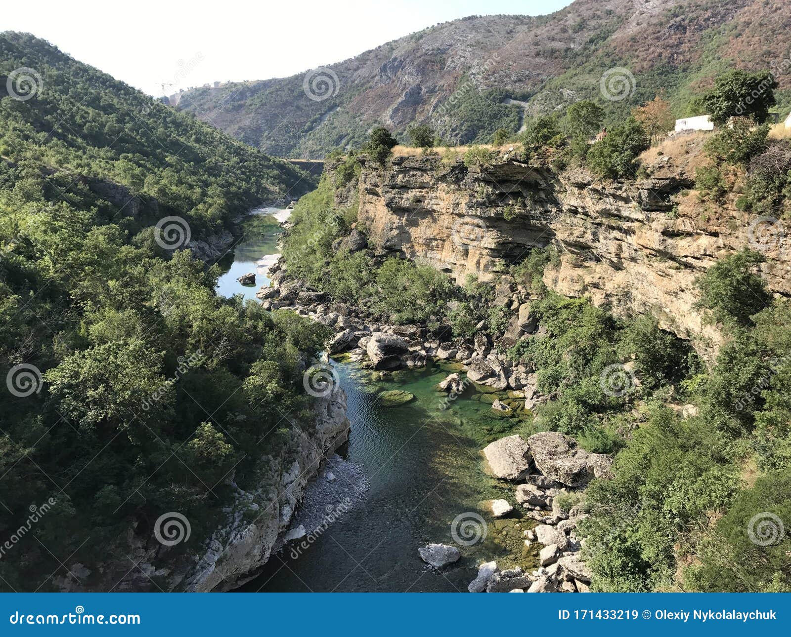 Nature Riverside Rocks Montenegro Stock Image - Image of riverside ...