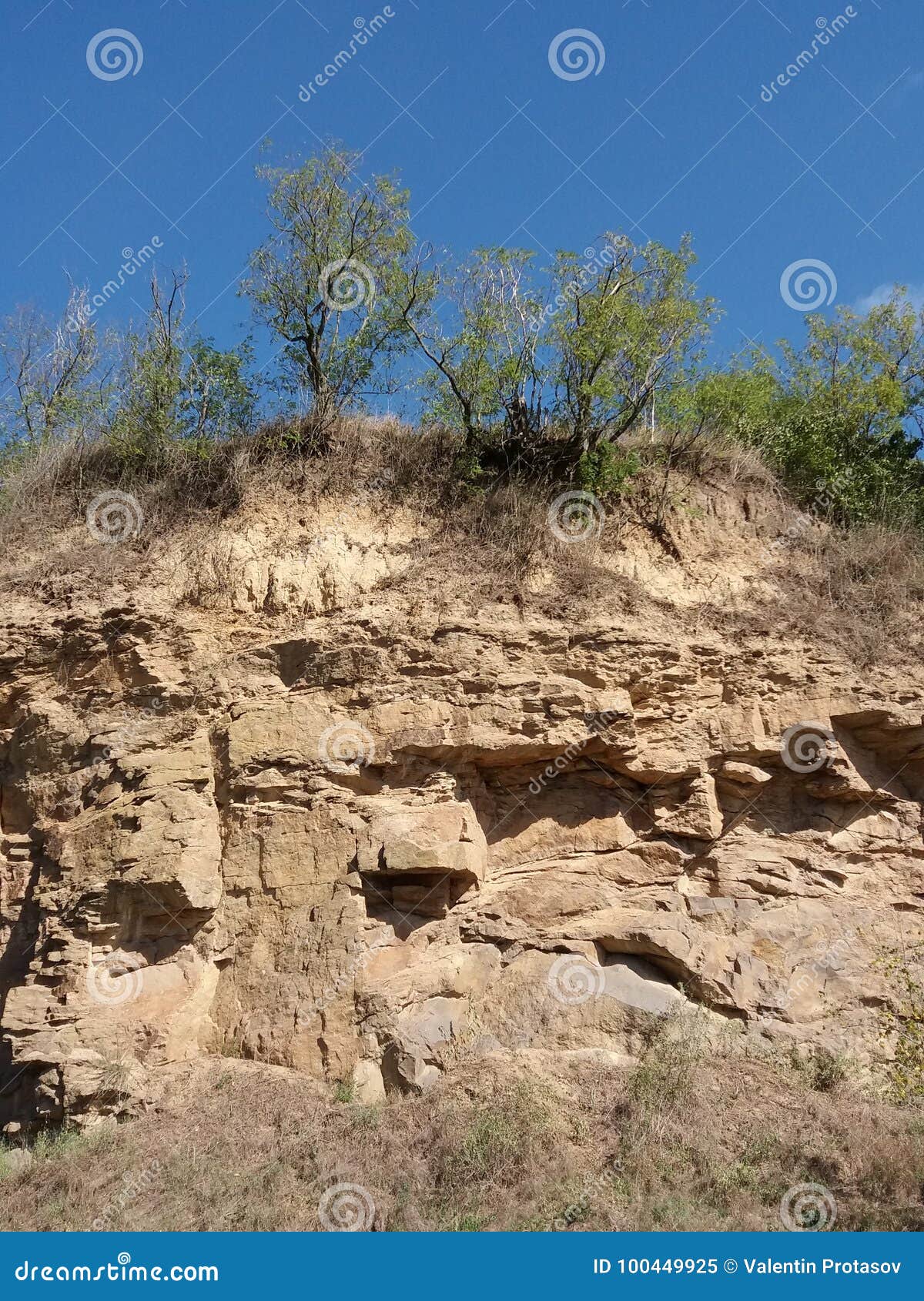 Nature stock image. Image of geologic, trees, rockbyriver - 100449925