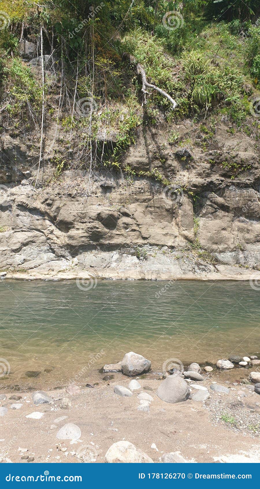 Layou River Dominica stock photo. Image of cliff, wall - 178126270