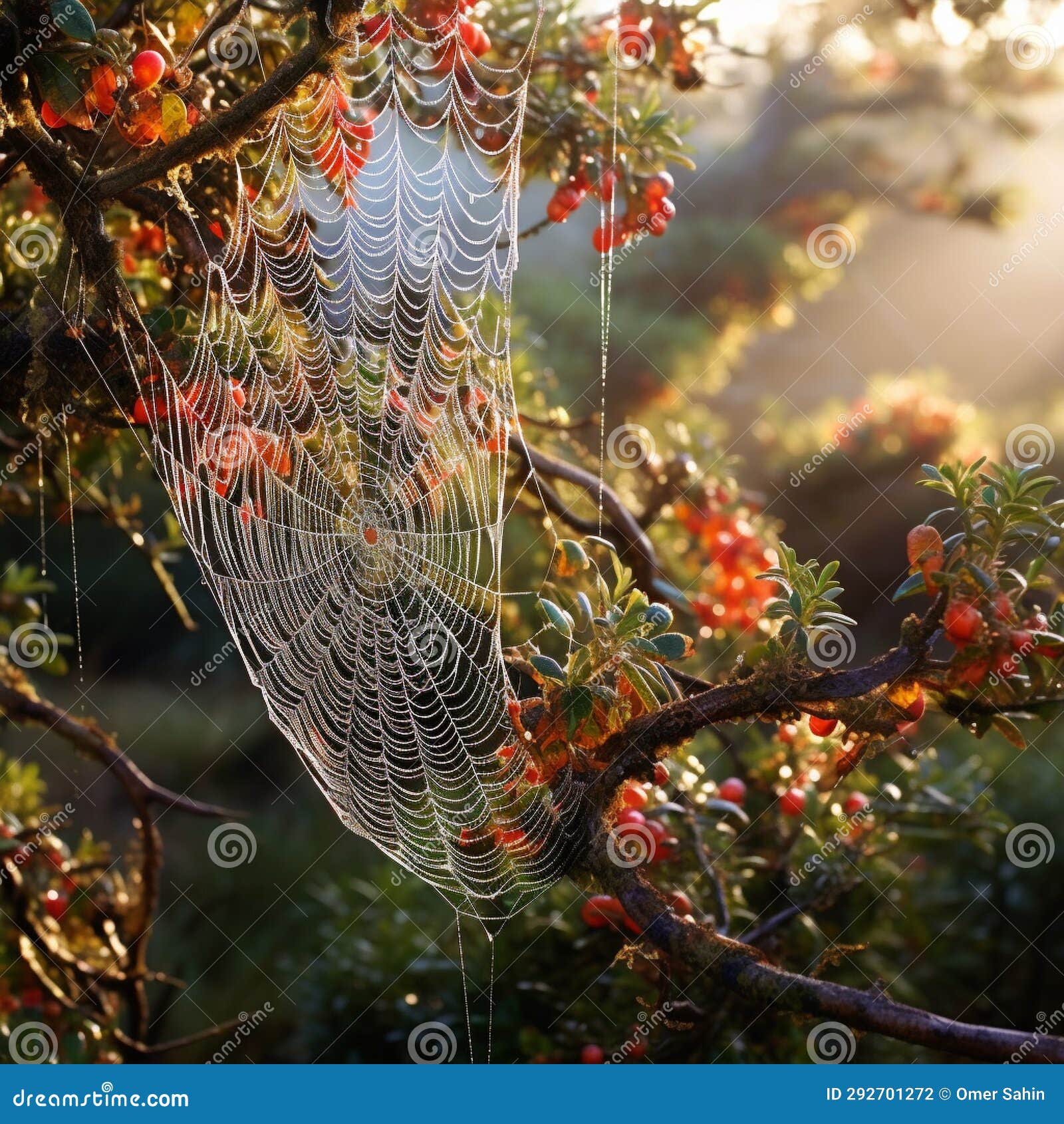 Nature S Lacework: Marvel at Spiderwebs Drenched in Dew Stock ...
