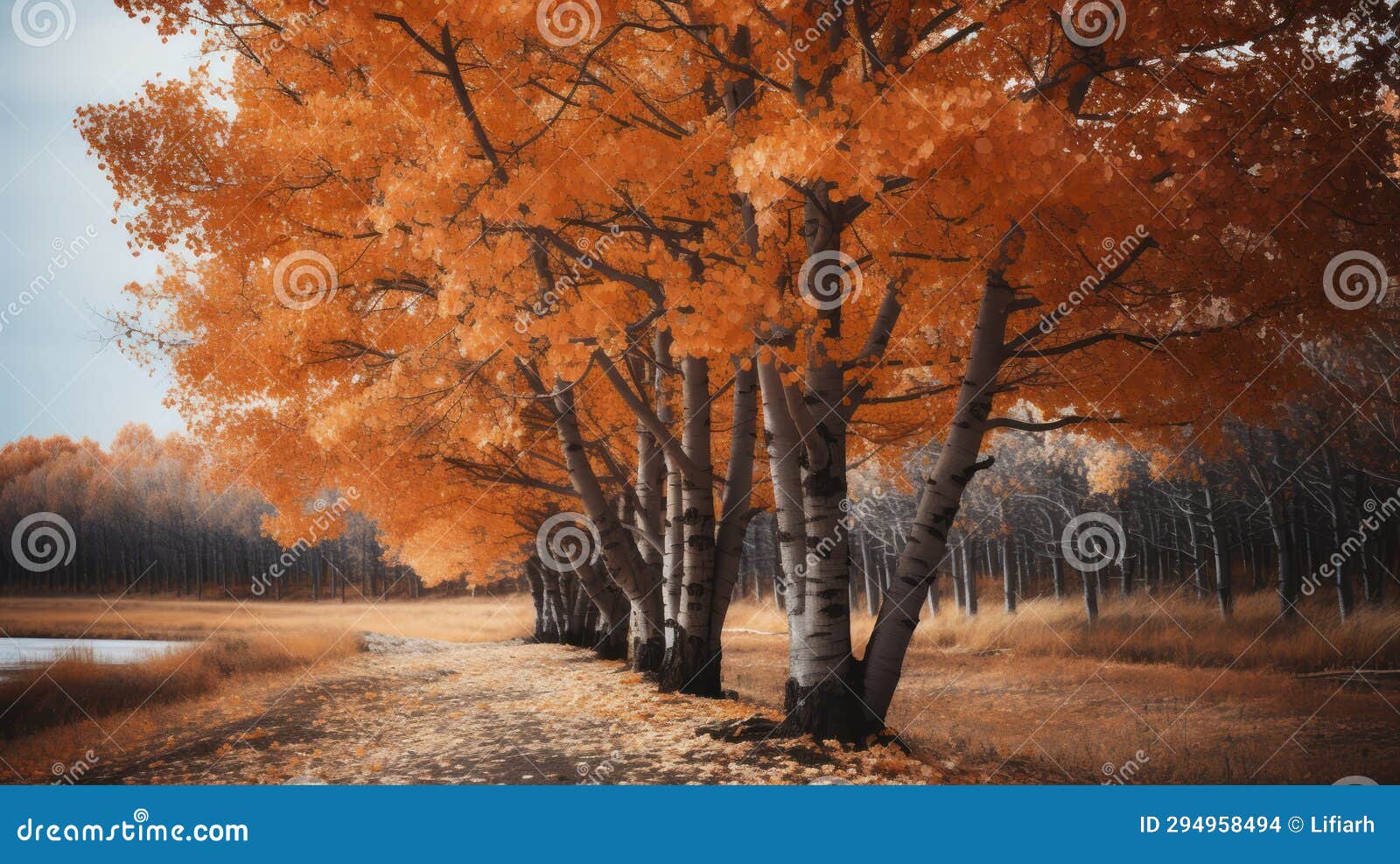 Nature S Mosaic. a Tree S Colorful Transformation in Fall Stock ...