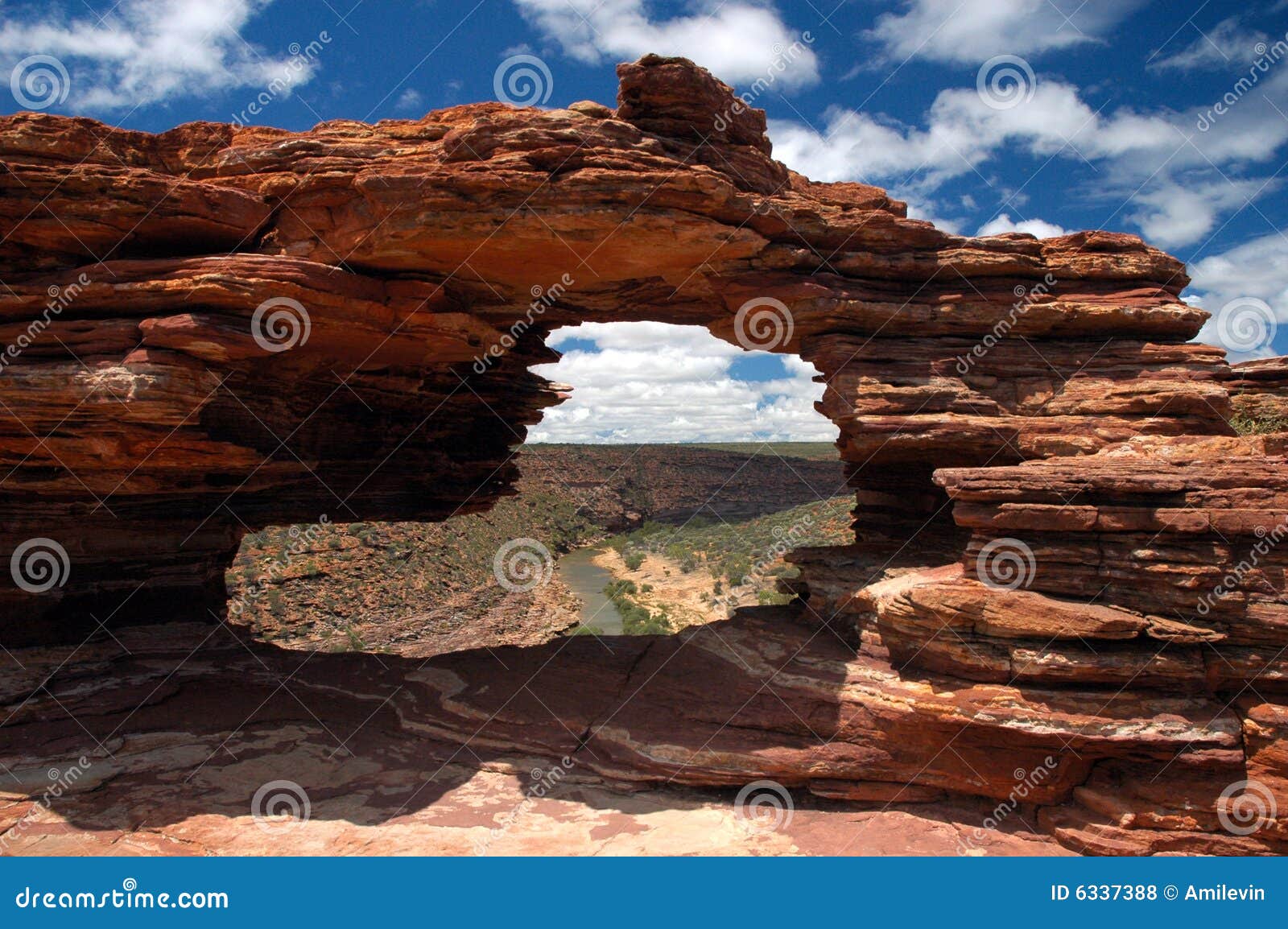 Nature S Window, WA Australia Stock Photo - Image of unique, blue: 6337388