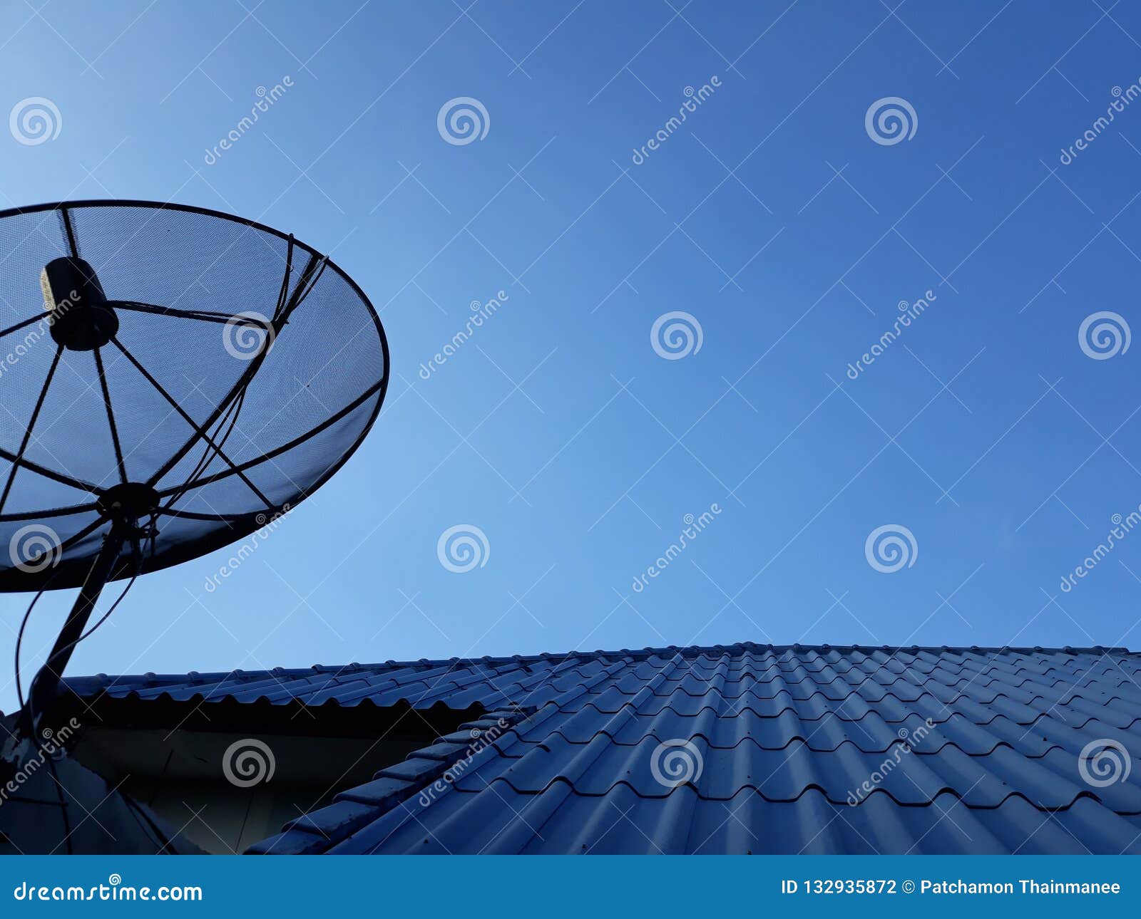 Sky backgound stock photo. Image of blue, dish, background - 132935872