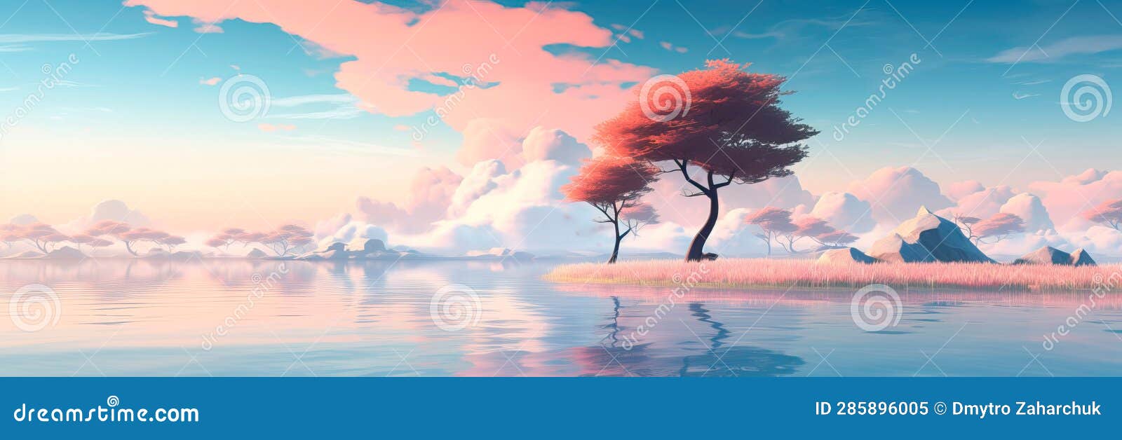 Nature Scene, Combining Simplicity and Natural Beauty. Stock ...