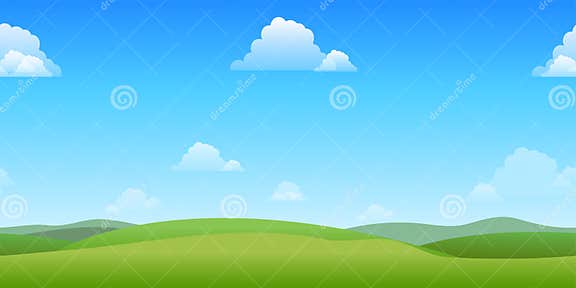Nature Seamless Game Background Stock Illustration - Illustration of ...
