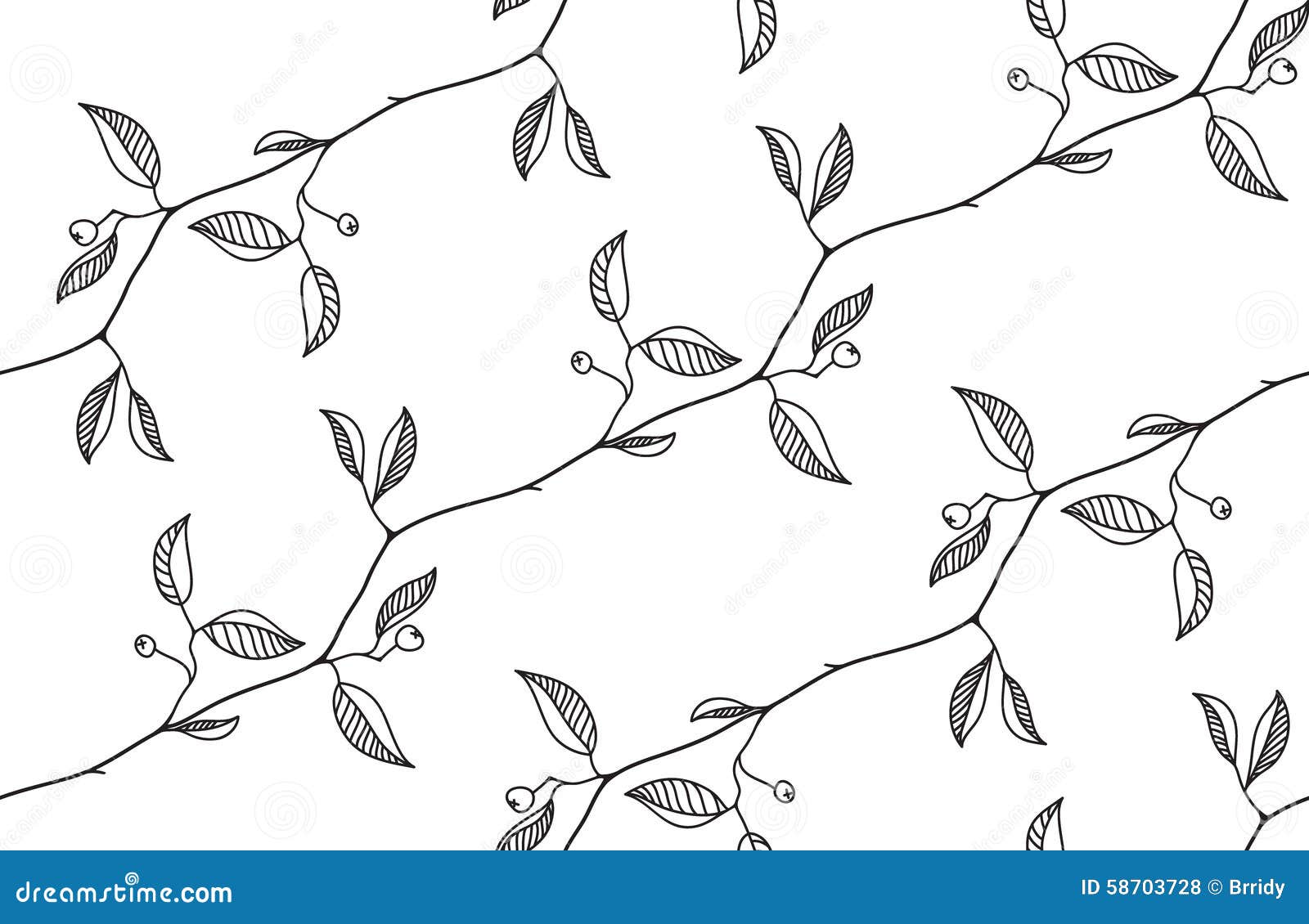 Nature seamless pattern stock vector. Illustration of abstract - 58703728