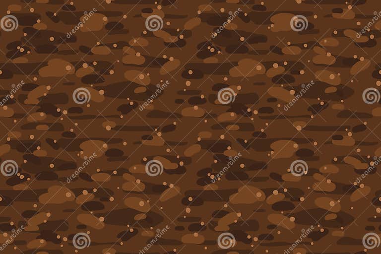 Nature Seamless Soil, Ground, Dirt Pattern Stock Vector - Illustration ...