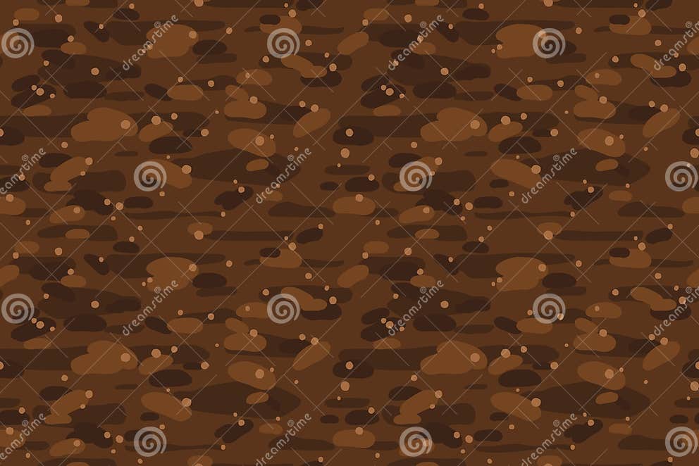 Nature Seamless Soil, Ground, Dirt Pattern Stock Vector - Illustration ...