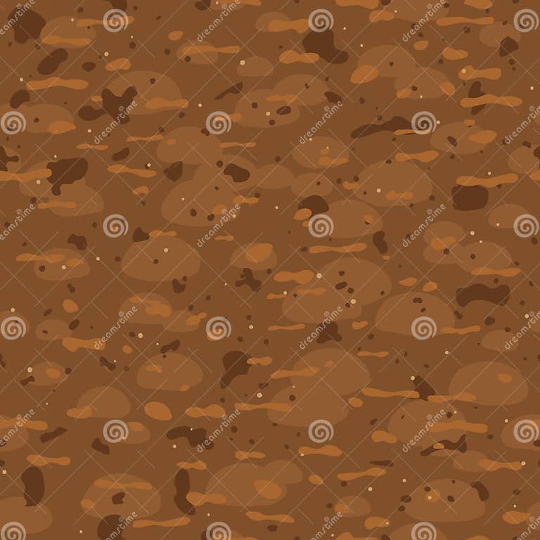 Nature Seamless Soil, Ground, Dirt Pattern Stock Vector - Illustration ...