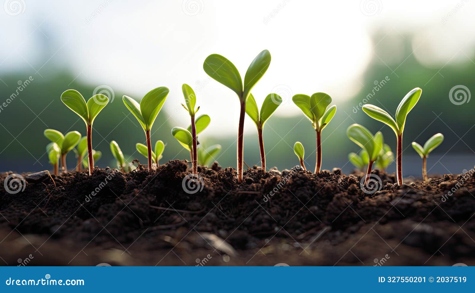 Nature Sprouting Leaves Royalty-Free Cartoon | CartoonDealer.com #314890982