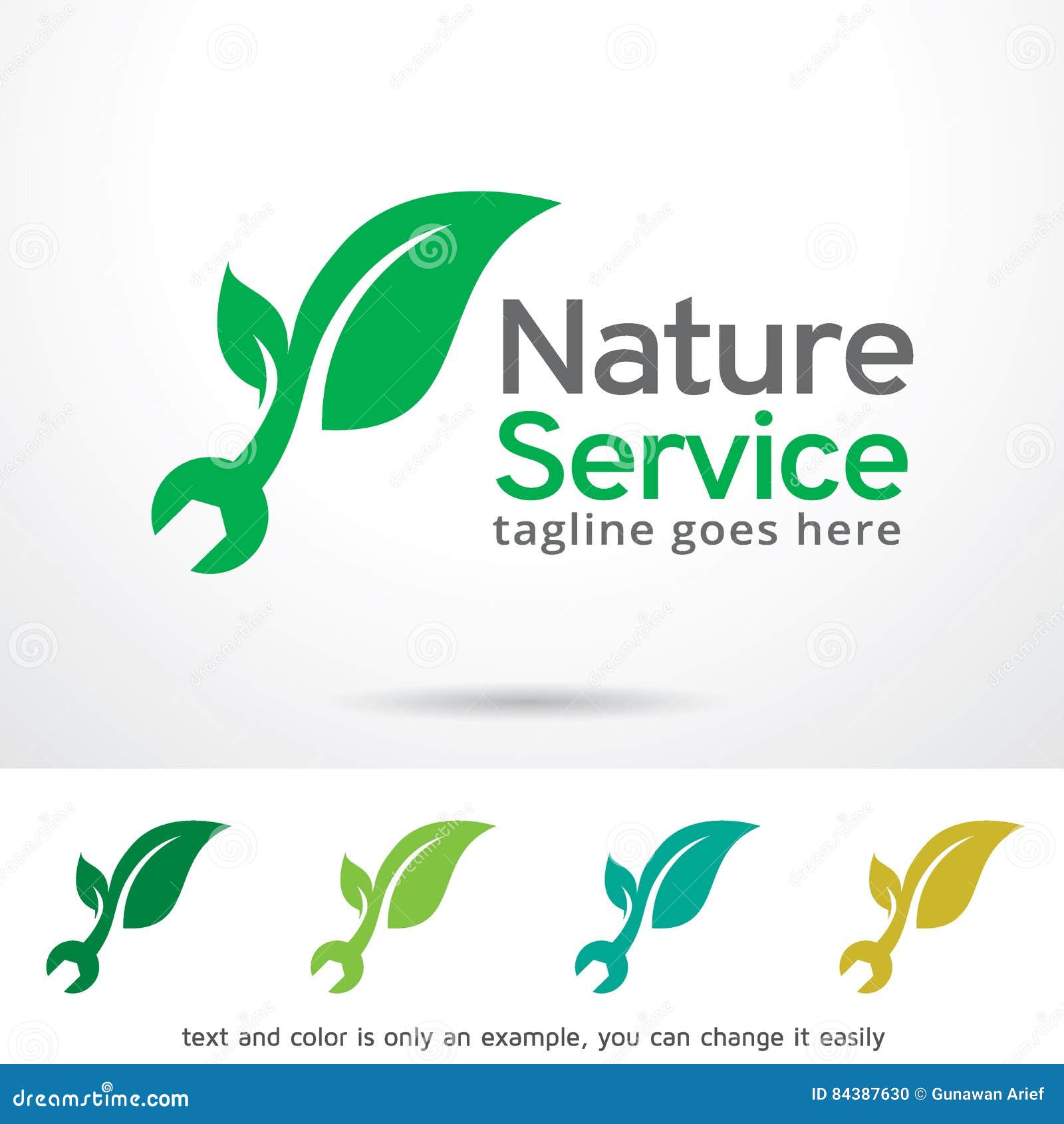 Nature Service Logo Template Design Vector Stock Vector - Illustration ...