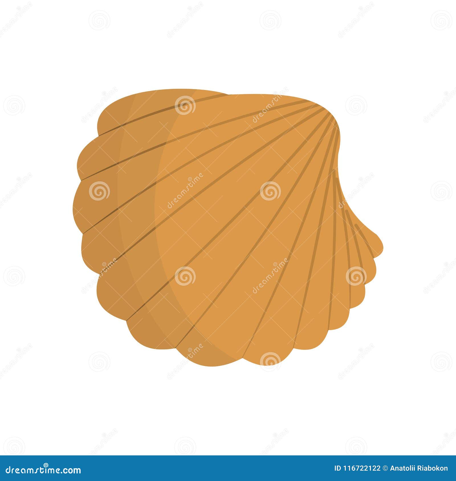 Nature Shell Icon, Flat Style Stock Vector - Illustration of nautilus ...