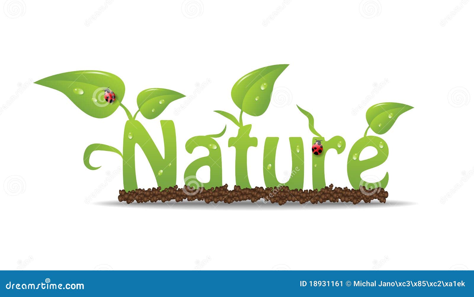Nature sign stock vector. Illustration of sign, decoration - 18931161
