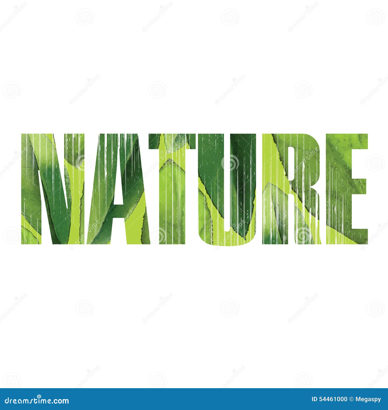 Nature sign stock vector. Illustration of lettering, sticker - 54461000