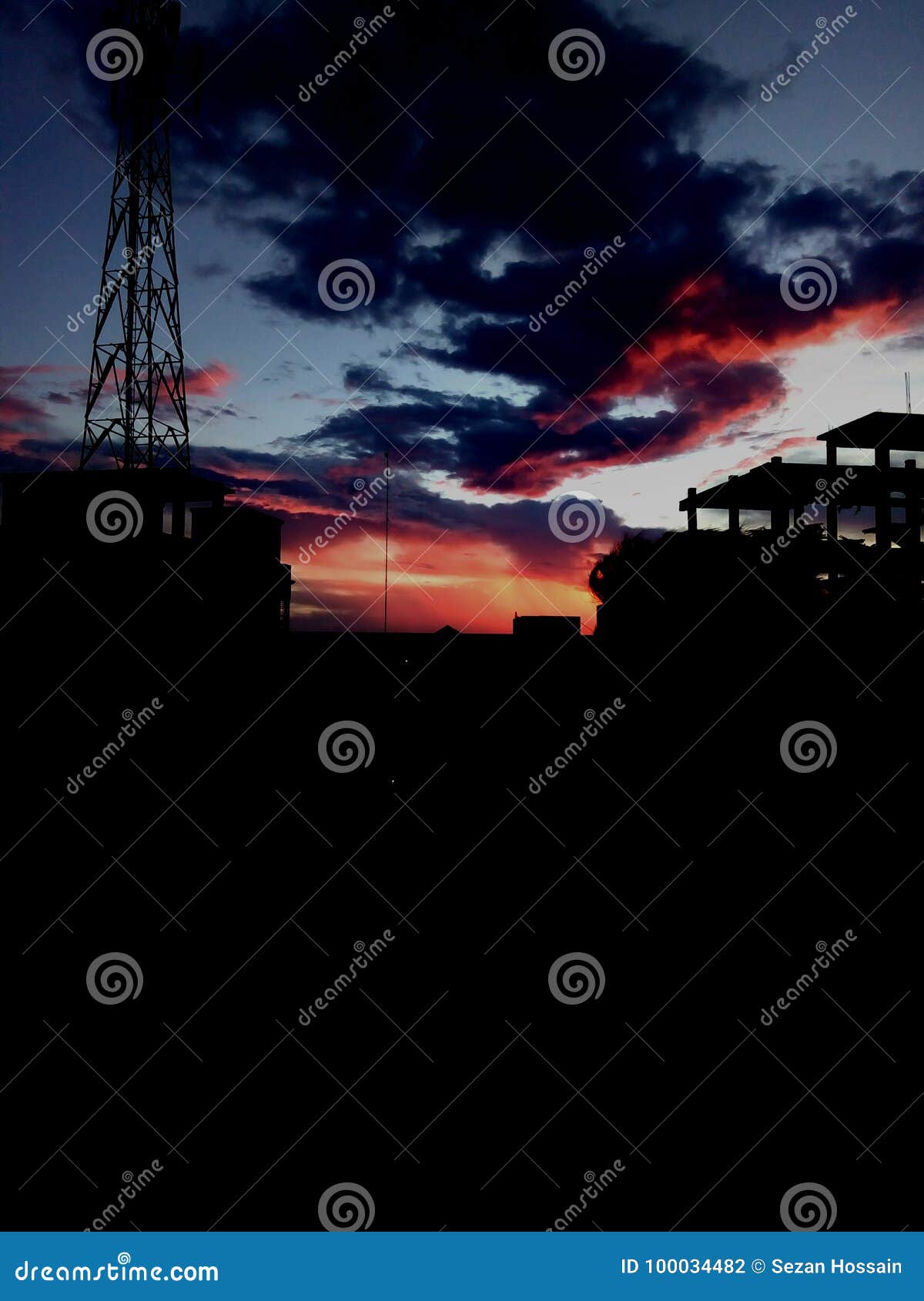 Nature of sky stock photo. Image of nature, tower, neutral - 100034482