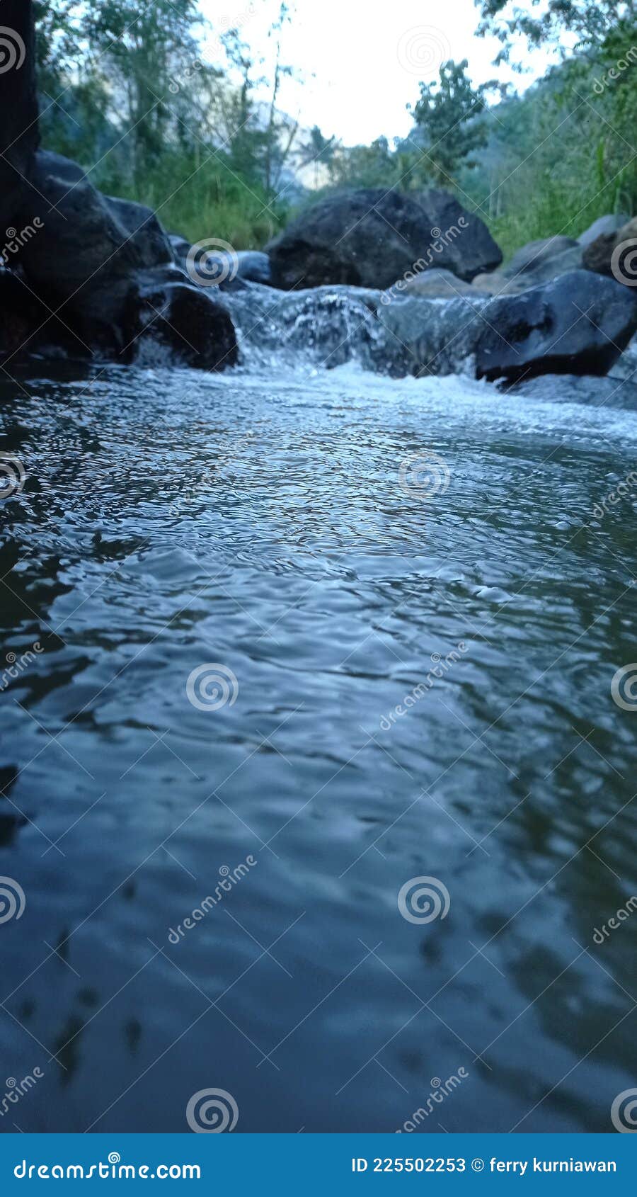 Nature small river stock image. Image of waterfall, rapid - 225502253