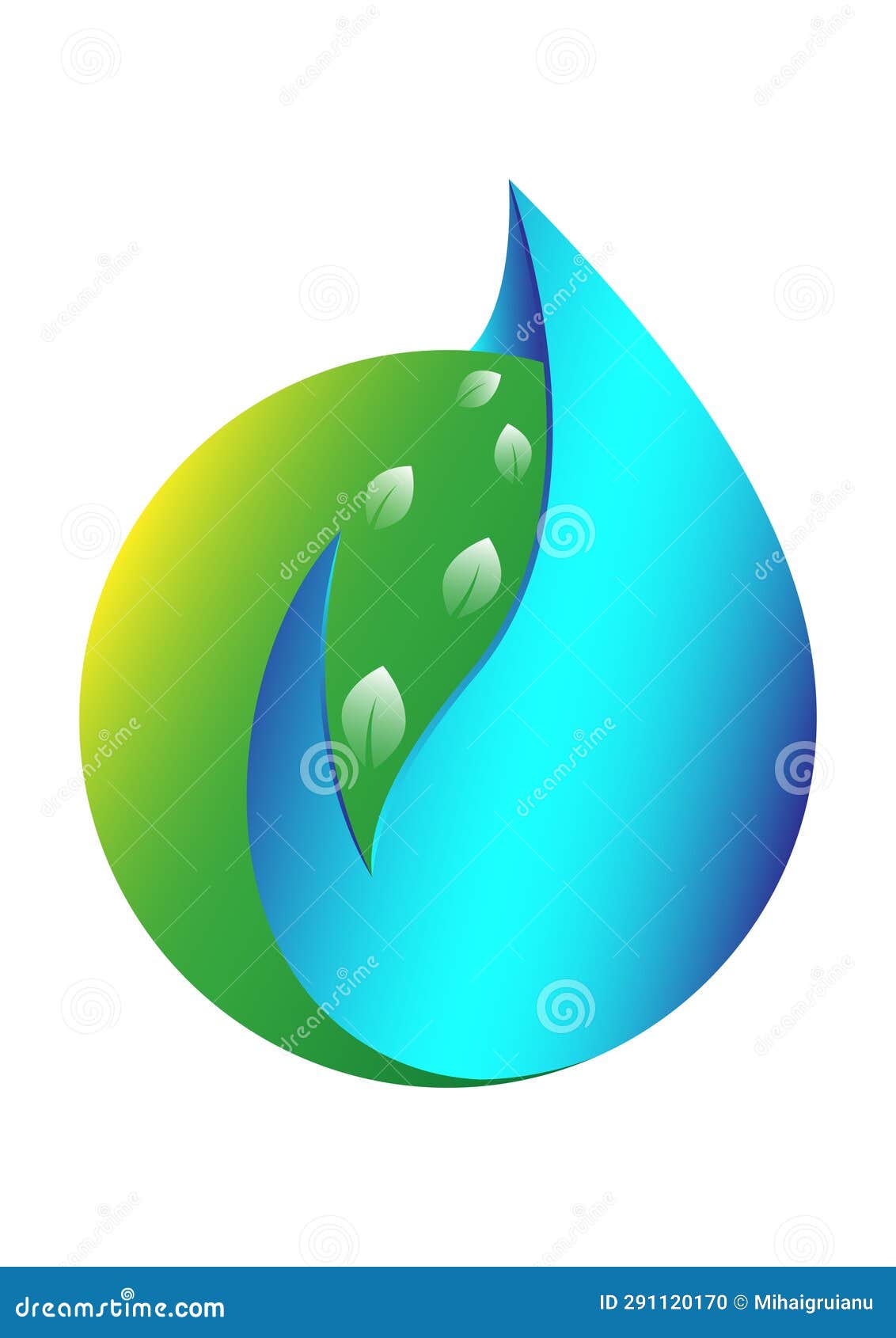 Nature Smooth Logo Vector Art Design Stock Illustration - Illustration ...