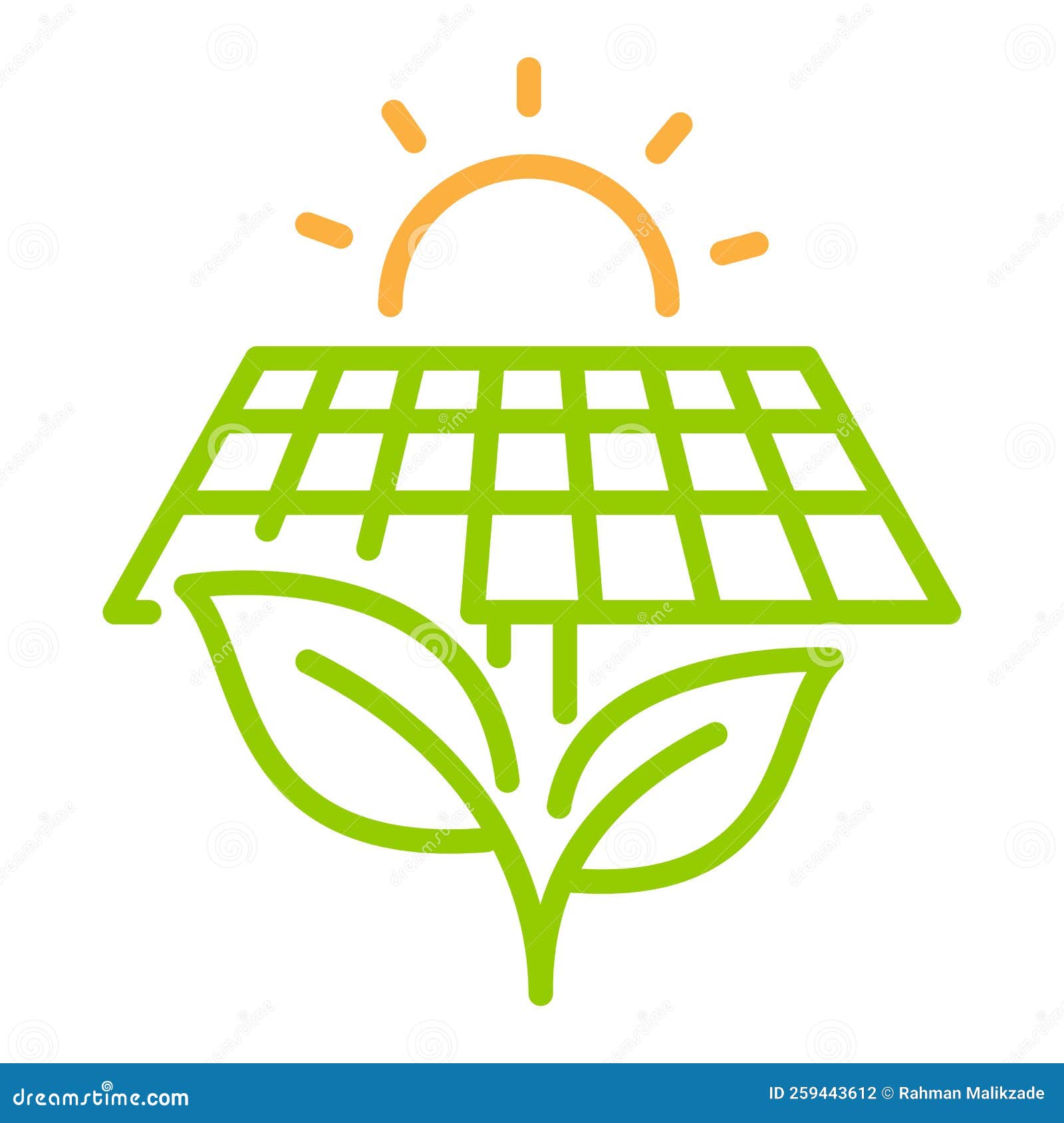 Nature Solar Energy Logo Icon. Creative Sun Energy Logo, Vector ...