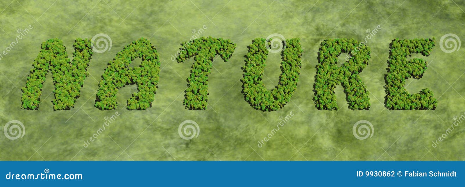 Nature spelled with plants stock photo. Image of detail - 9930862