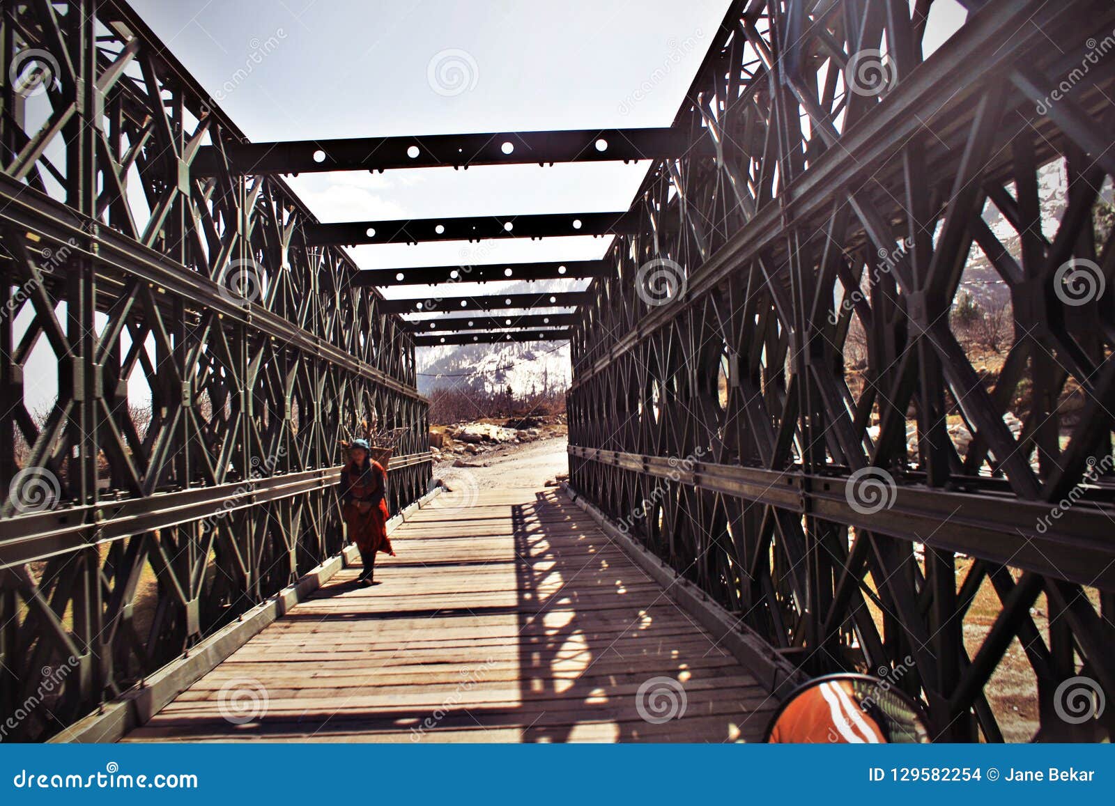 Nature. Spring. Bridge in Manali Editorial Stock Image - Image of ...