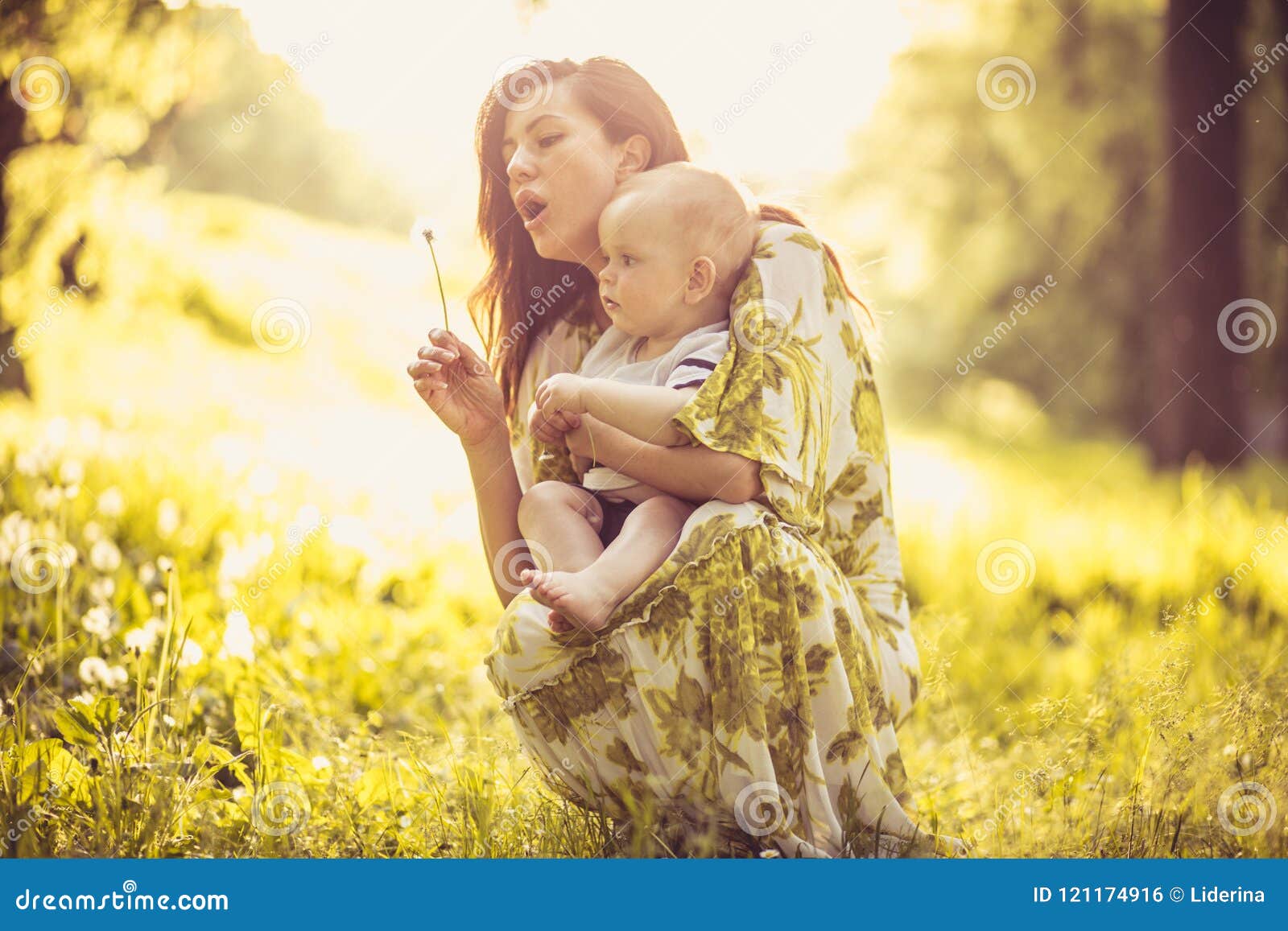 Nature at Spring is Fun for Babies. Stock Photo - Image of caucasian ...