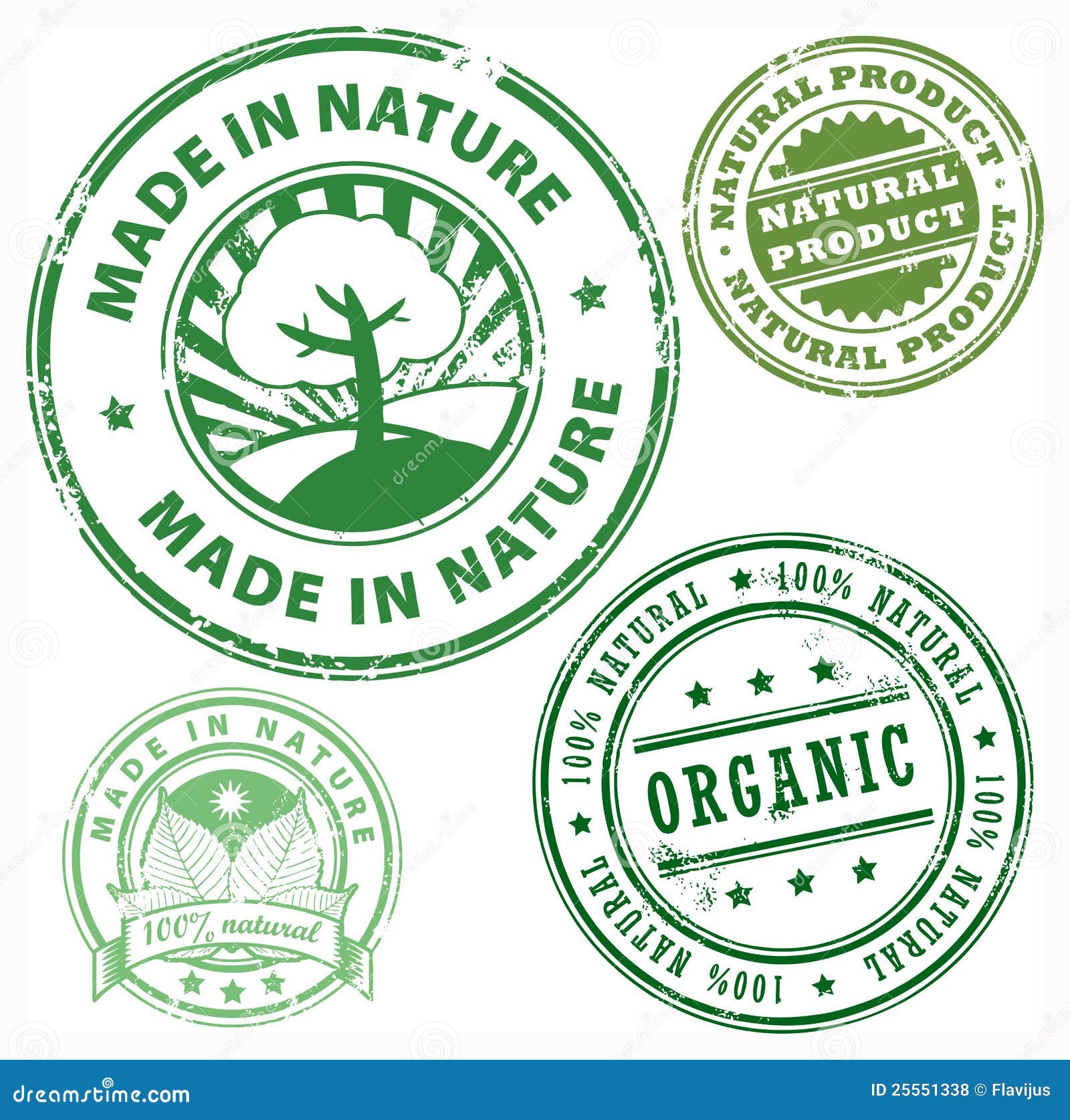 Nature stamps set stock vector. Illustration of buyer - 25551338